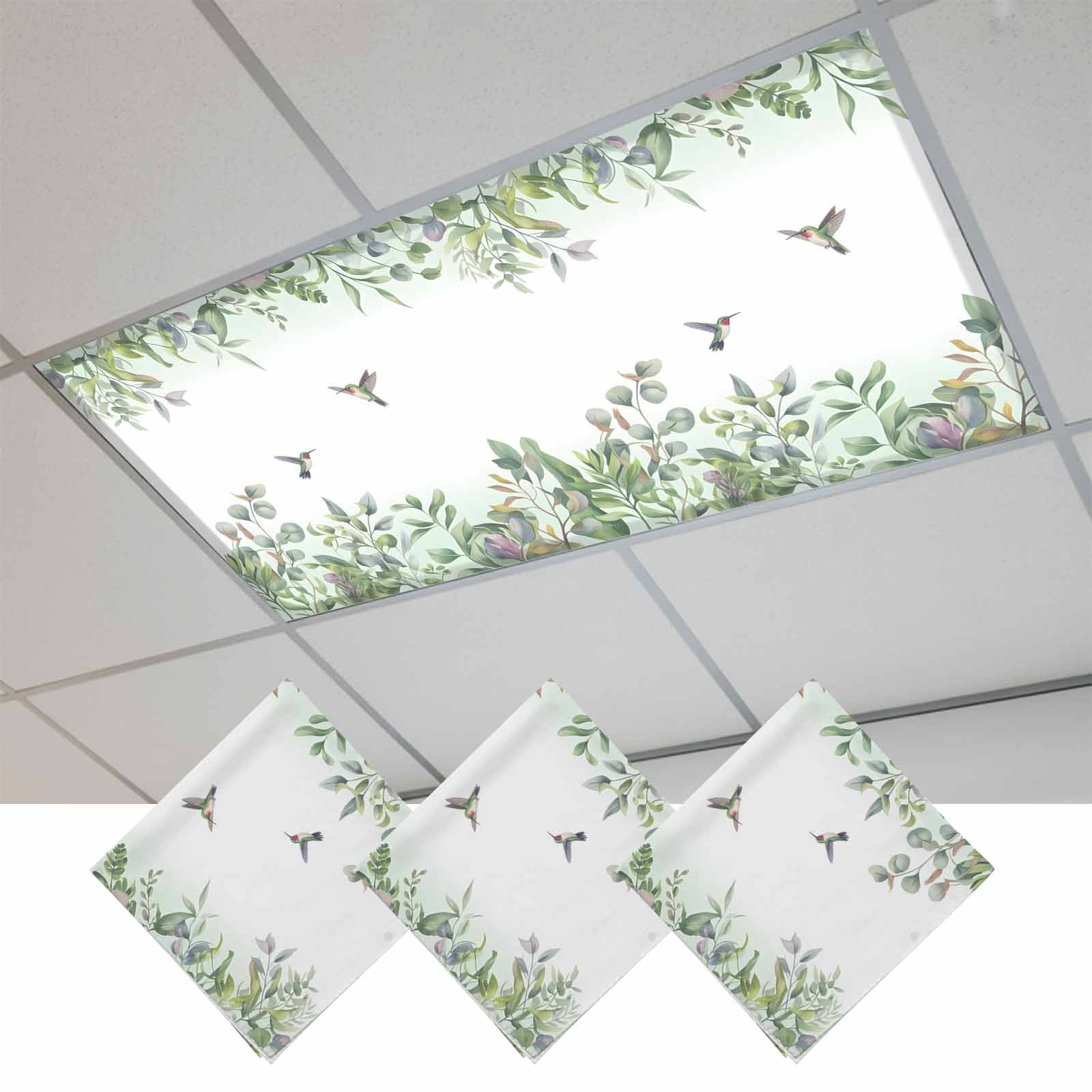 Fluorescent Light Covers for Ceiling Lights Classroom, Watercolor ...