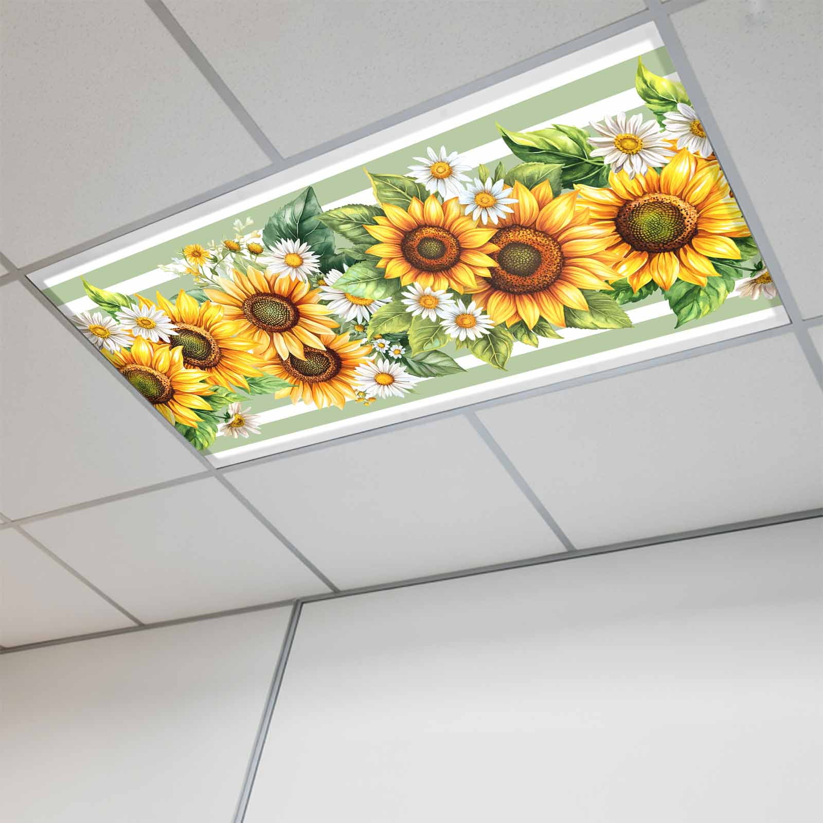 Fluorescent Light Covers for Ceiling Lights Classroom, Watercolor ...