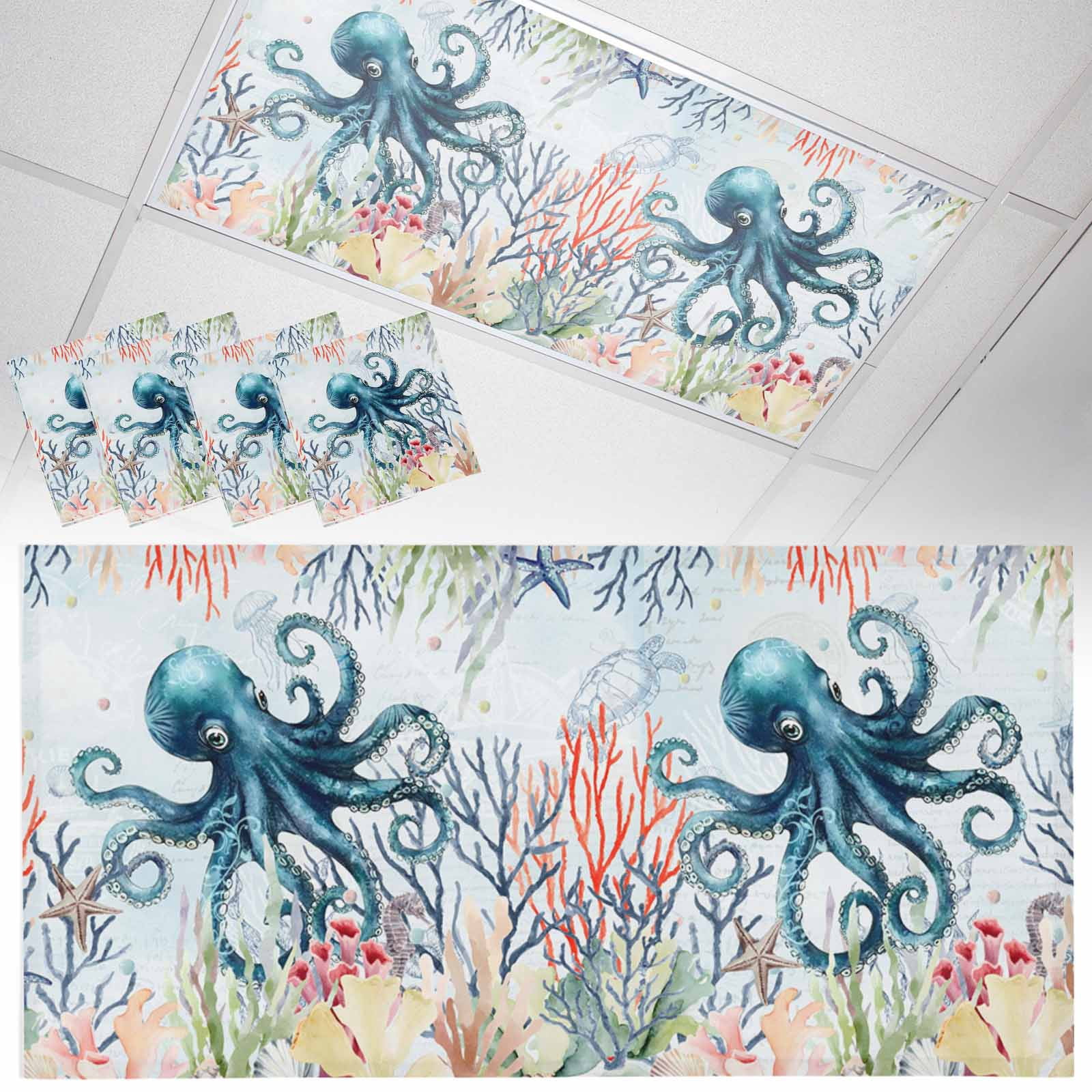 Fluorescent Light Covers for Ceiling Lights Octopus Magnetic Light ...
