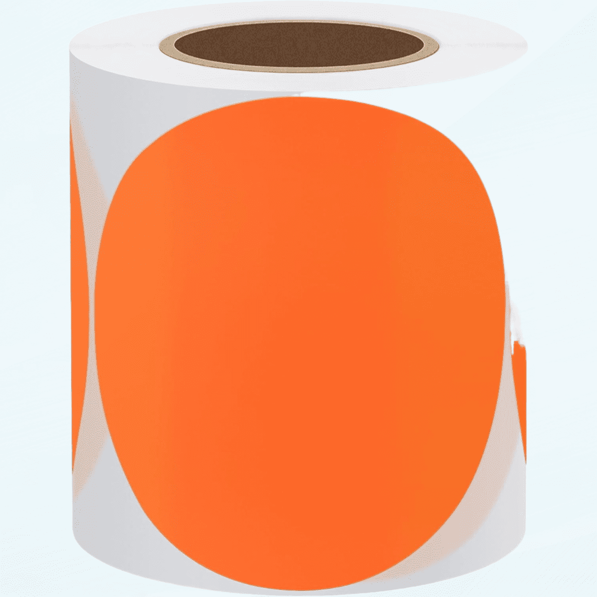 Fluorescent Orange Labels 3 inch Round Color Coding Dots Stickers ...