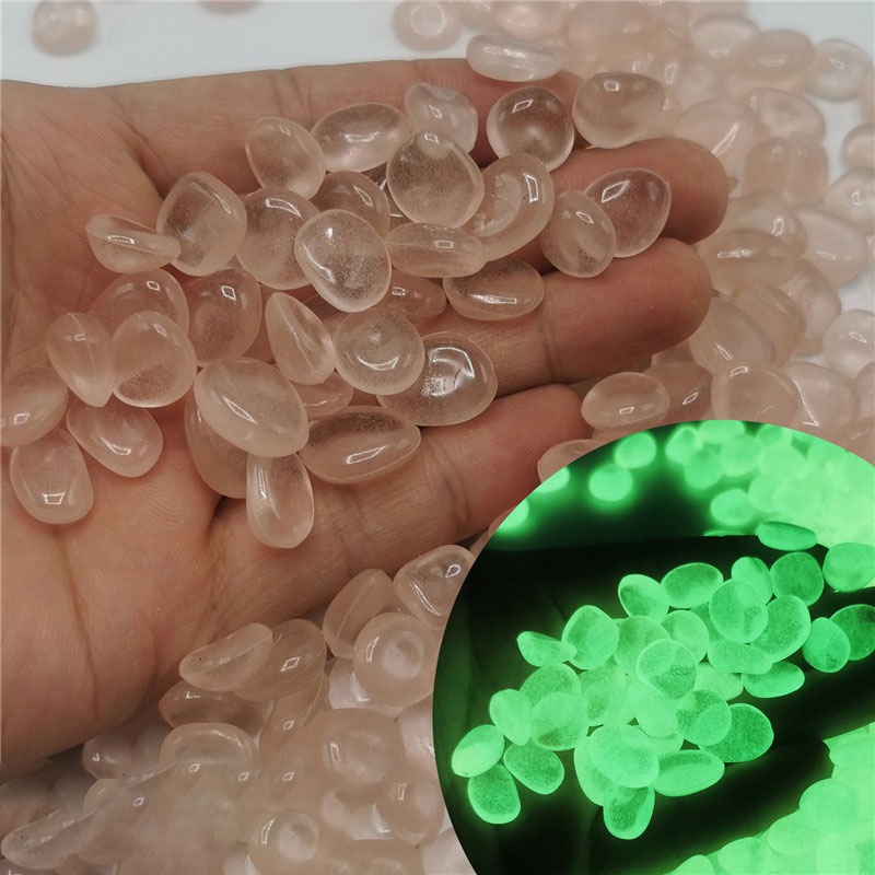 Fluorescent Pebbles, 300pcs Glow in the Dark Pebbles, Glow Stones for ...