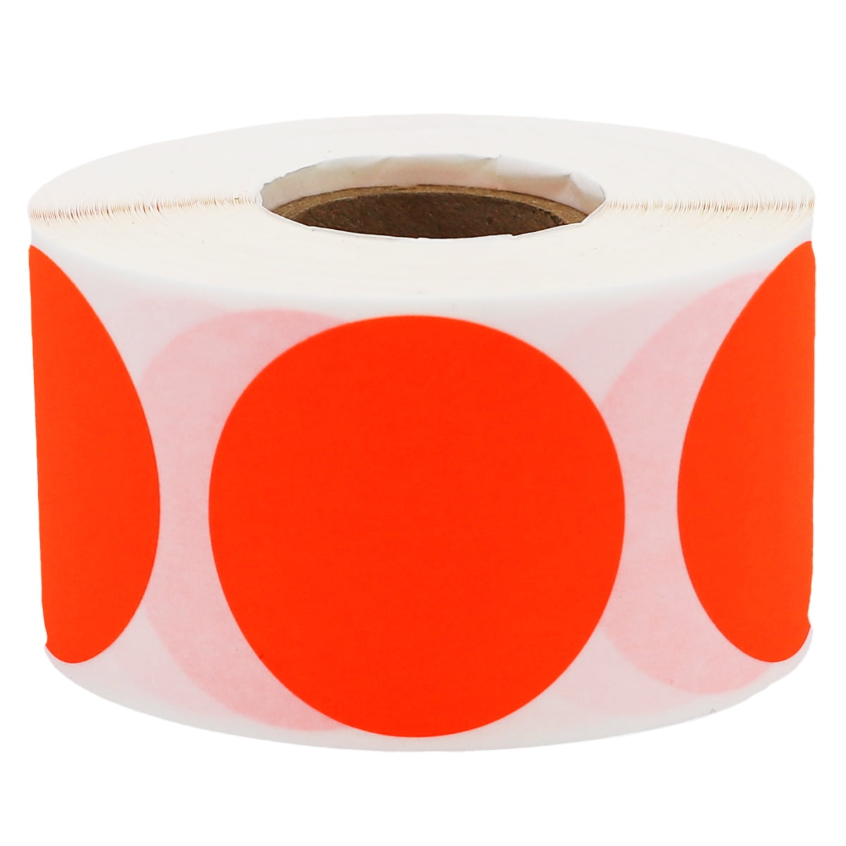 Fluorescent Pink Circle Labels | 1.5" inches Round - 500 Pack ...