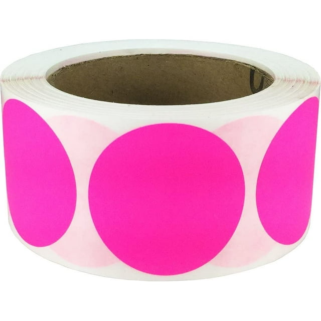 Fluorescent Pink Color Coding Labels for Organizing Inventory 51 mm 2 ...
