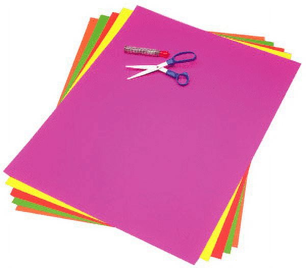 Fluorescent Poster Board - 22inx28in 5 Assorted colors per 5 Packs of ...