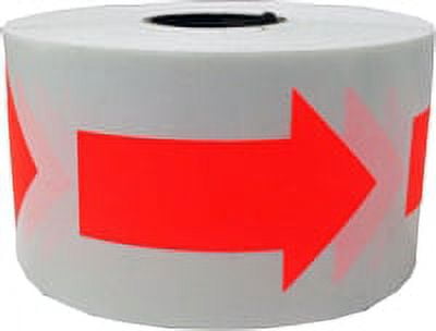 Fluorescent Red Arrow Stickers | 2 x 1" Inches Arrow Shape | 500 Pack ...