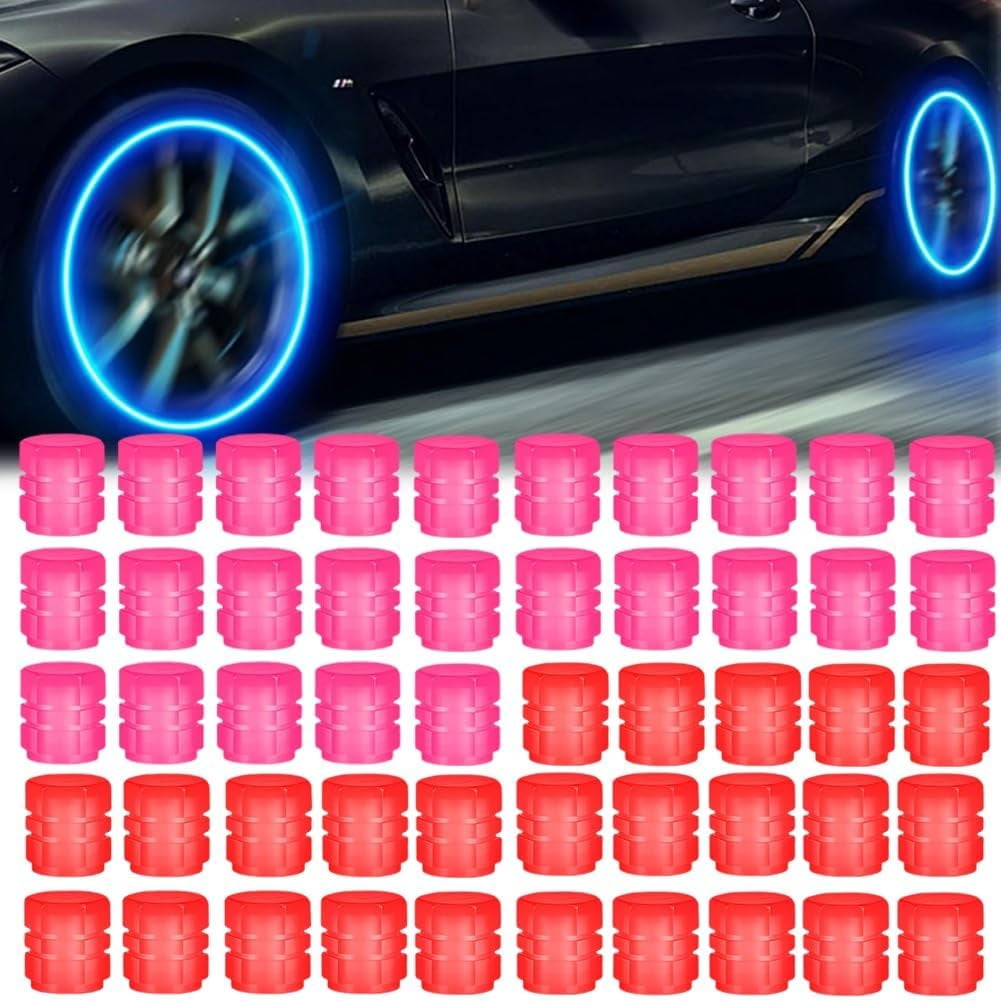 Fluorescent Tire Valve Caps, Light up Valve Stem Caps, Glow in Dark ...