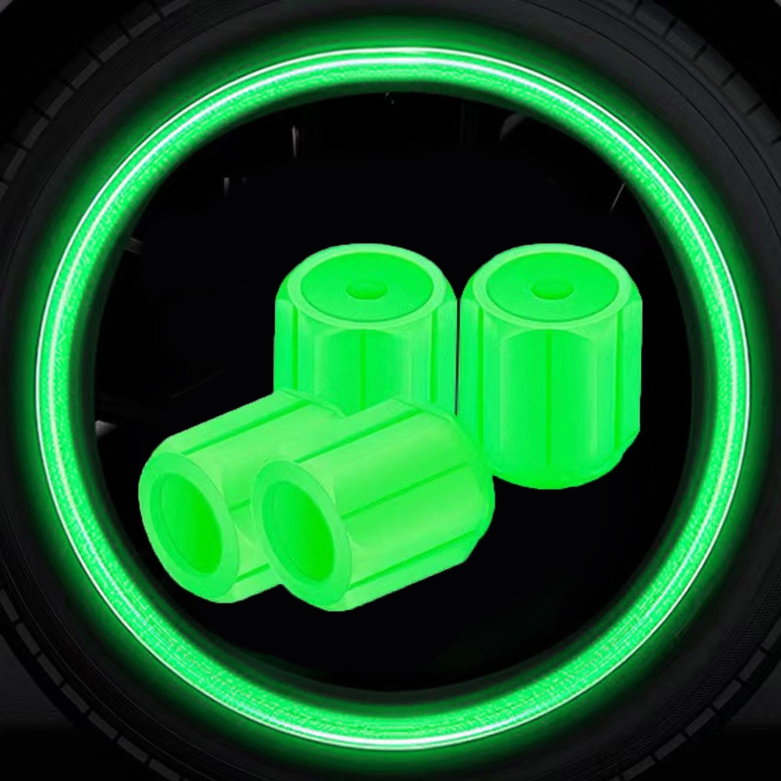 Fluorescent Tire Valve #STEM# Caps,Glowing in The Dark Tire #air# Caps ...