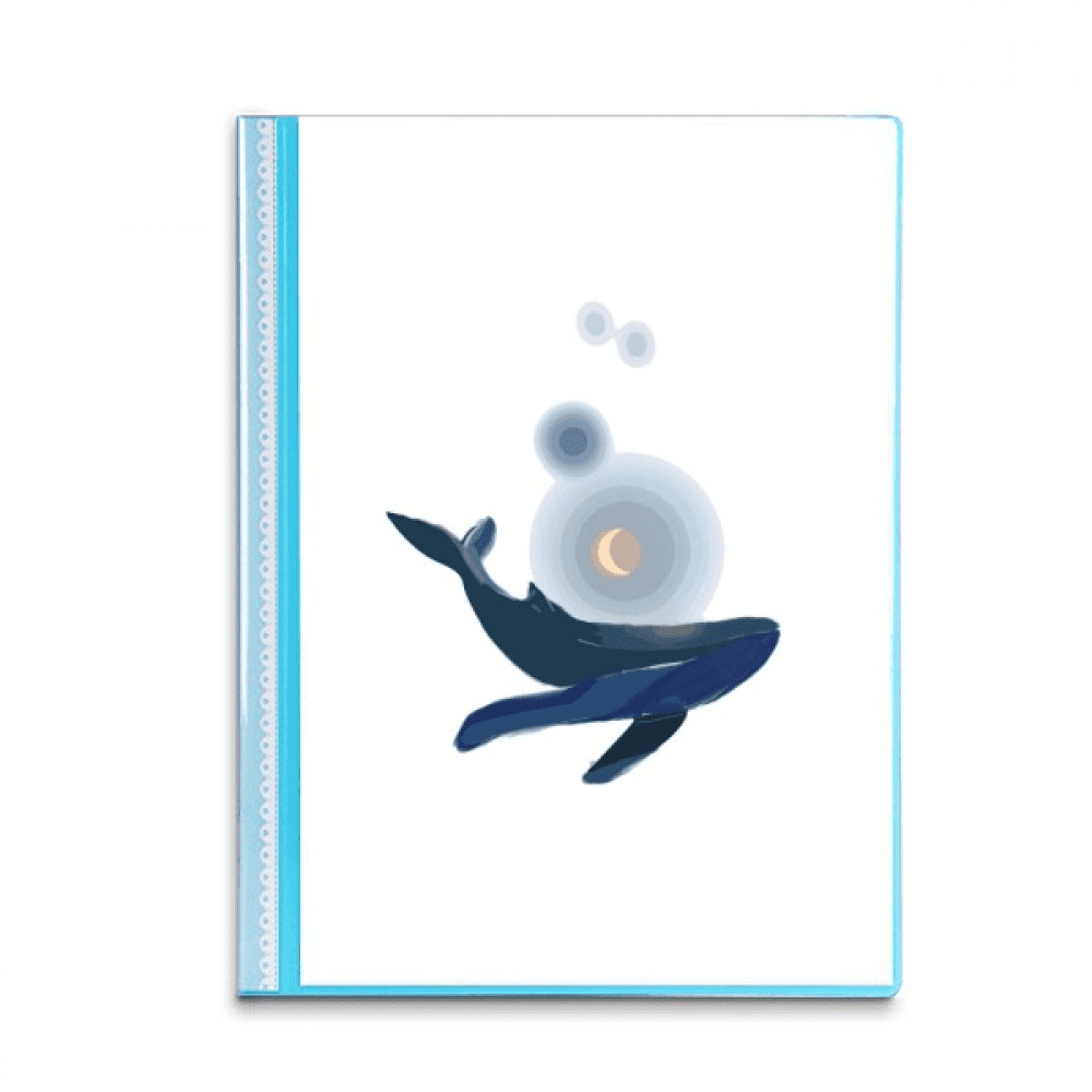 Fluorescent Whale Circling Surround Book Sheet Protectors Portfolio ...