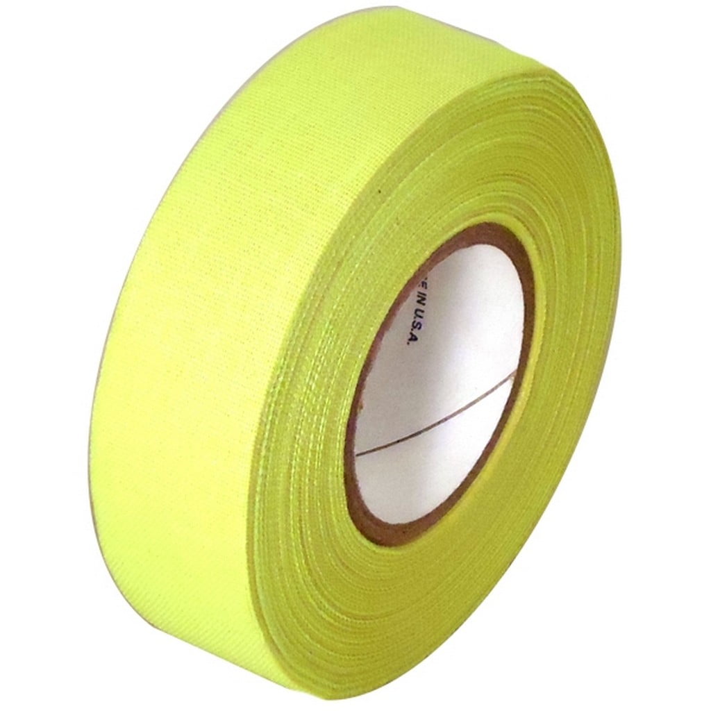 Fluorescent Yellow Cloth Hockey Stick Tape 1 inch x 20 yards - Walmart.com