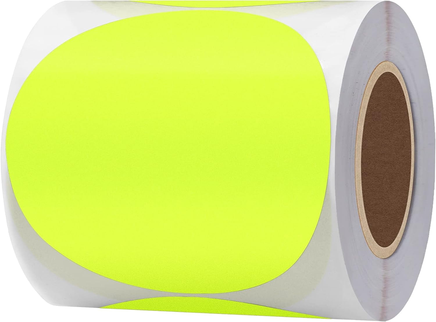 Fluorescent Yellow Labels 3 inch Round Color Coding Dots Stickers 200 ...
