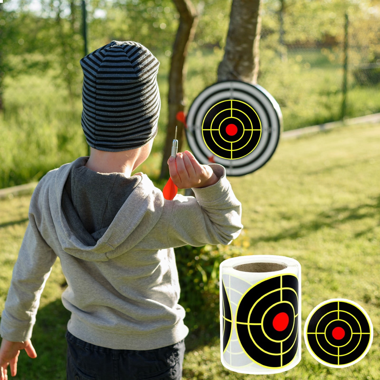 Fluorescent Yellow Shooting Targets, Self-Adhesive Reactive Targets for ...