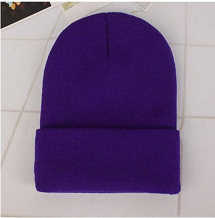 Fluorescent hat, acrylic wool hat, couple, European and American autumn ...