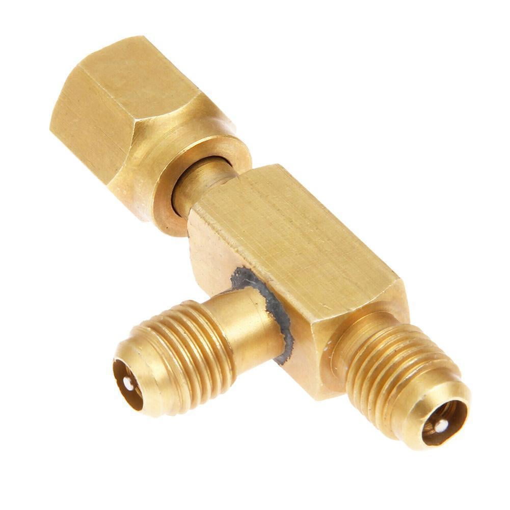 Fluoride Tee Adapter Refrigeration Tool Air Conditioning Safety Valve ...
