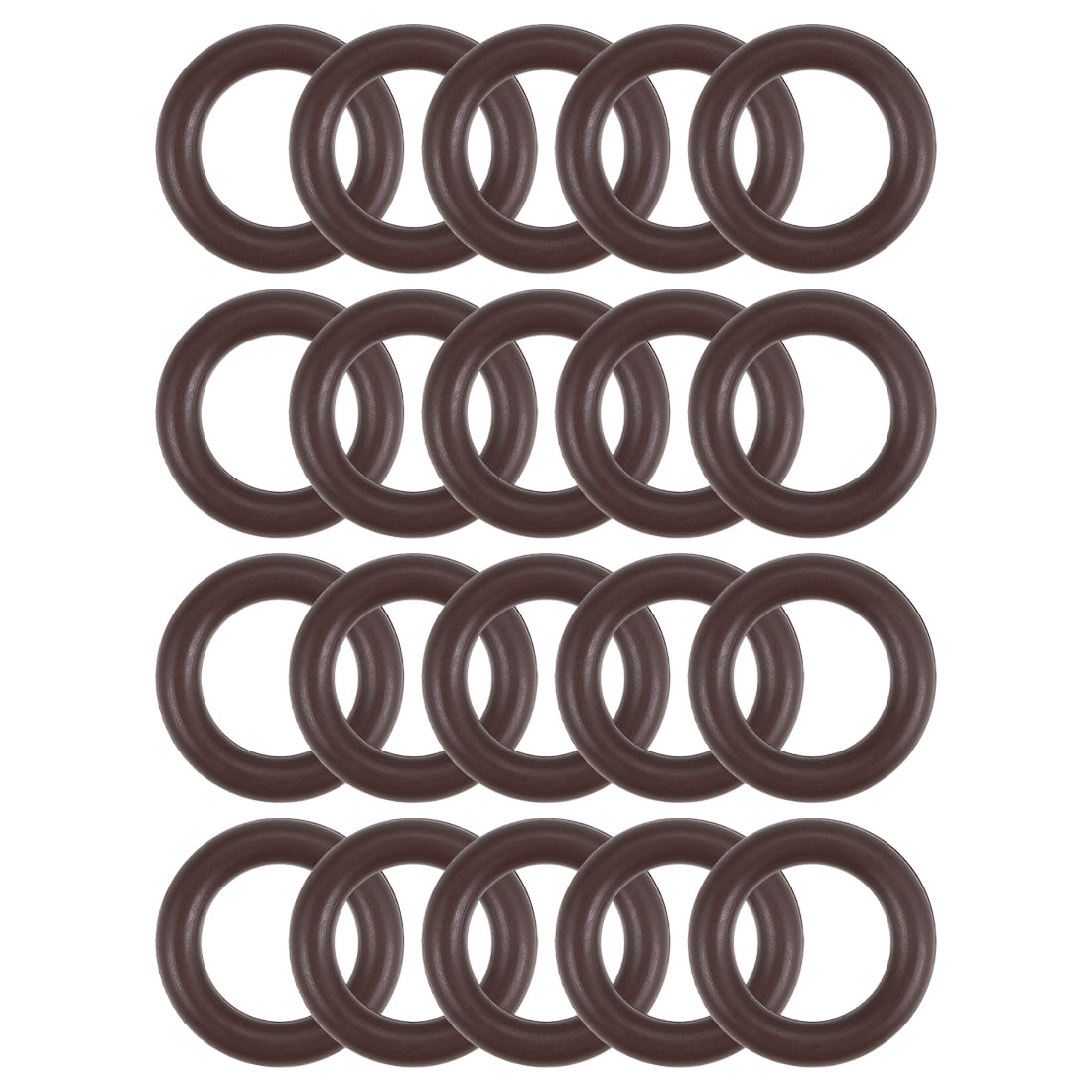 Fluorine Rubber O-Rings 17mm OD 11mm ID 3mm Width FKM Seal Gasket ...