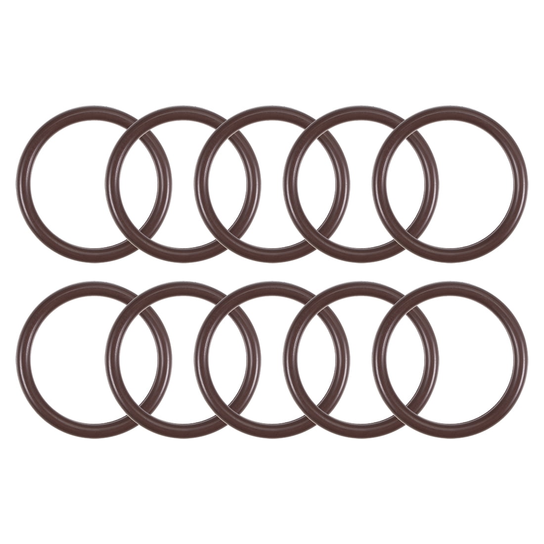 Fluorine Rubber O-Rings 20mm OD 16mm ID 2mm Width FKM Seal Gasket ...