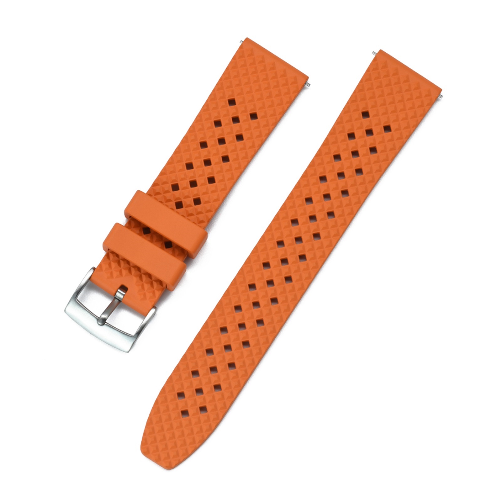 Fluorine Rubber Smart Watch Strap 18mm 20mm 22mm Sport Waterproof ...