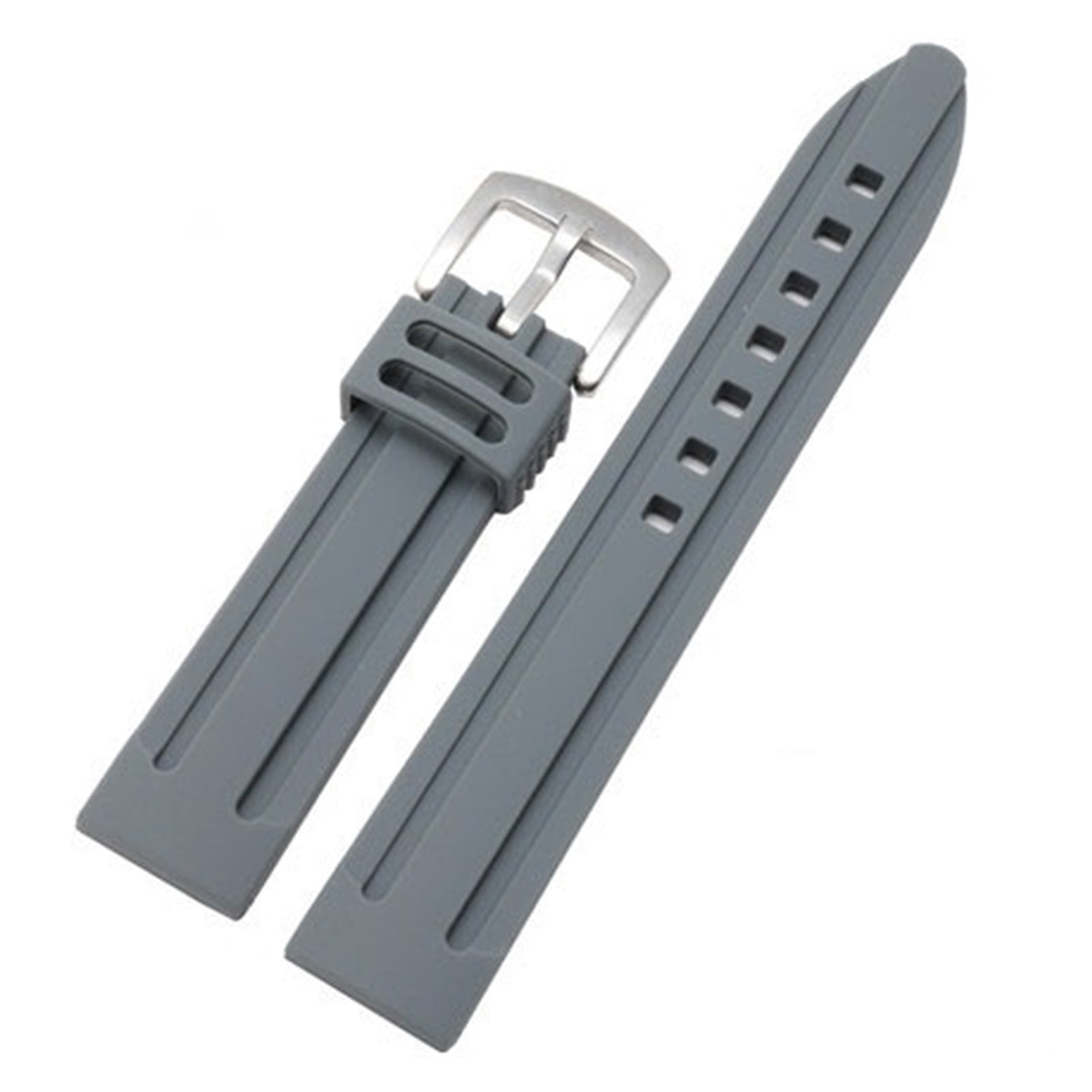 Fluorine Rubber Watch Strap 18mm 20mm 22mm 24mm Quick Release ...