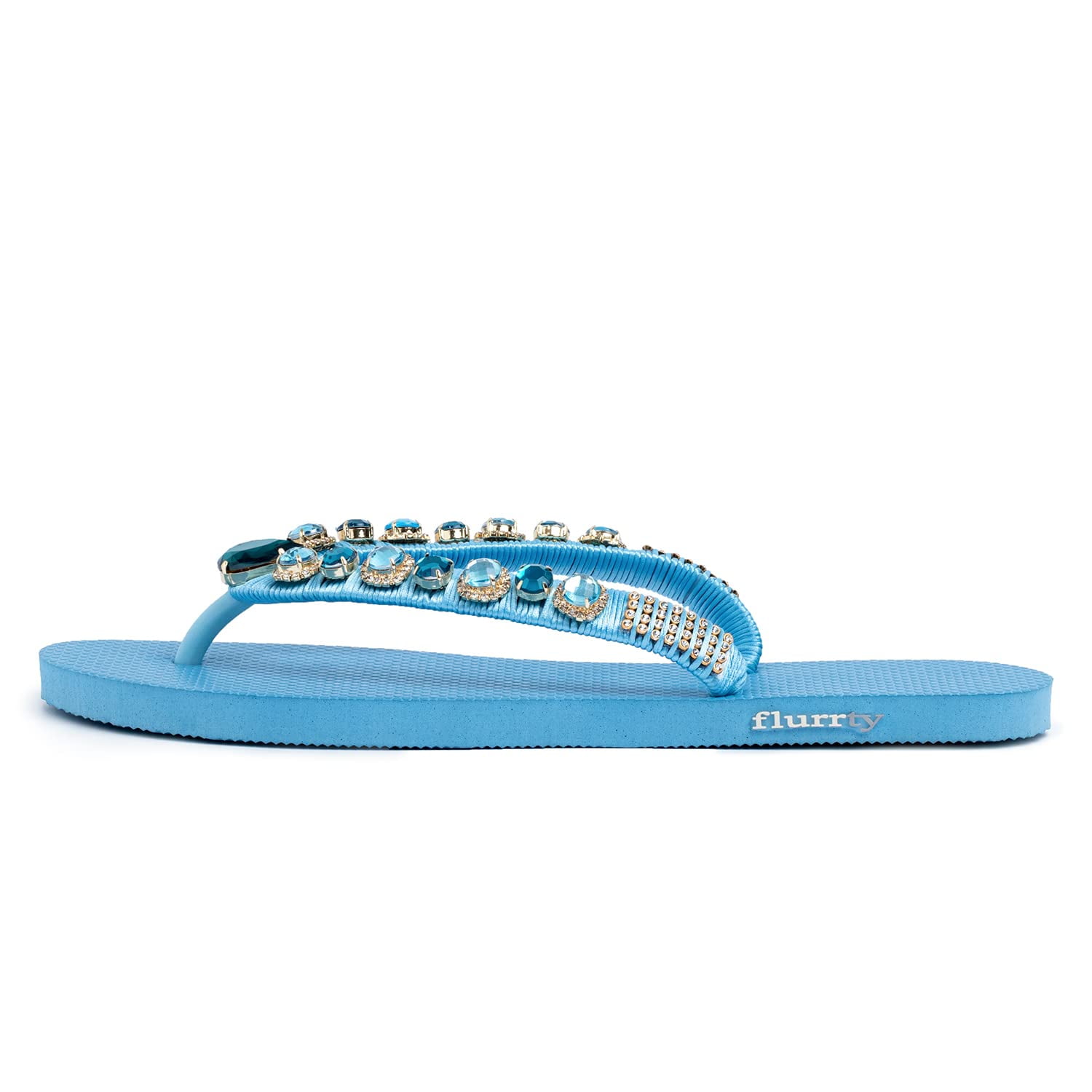 Flurrty Women's Sandals Rhinestones Flip Flops Hand Made From Brazil ...