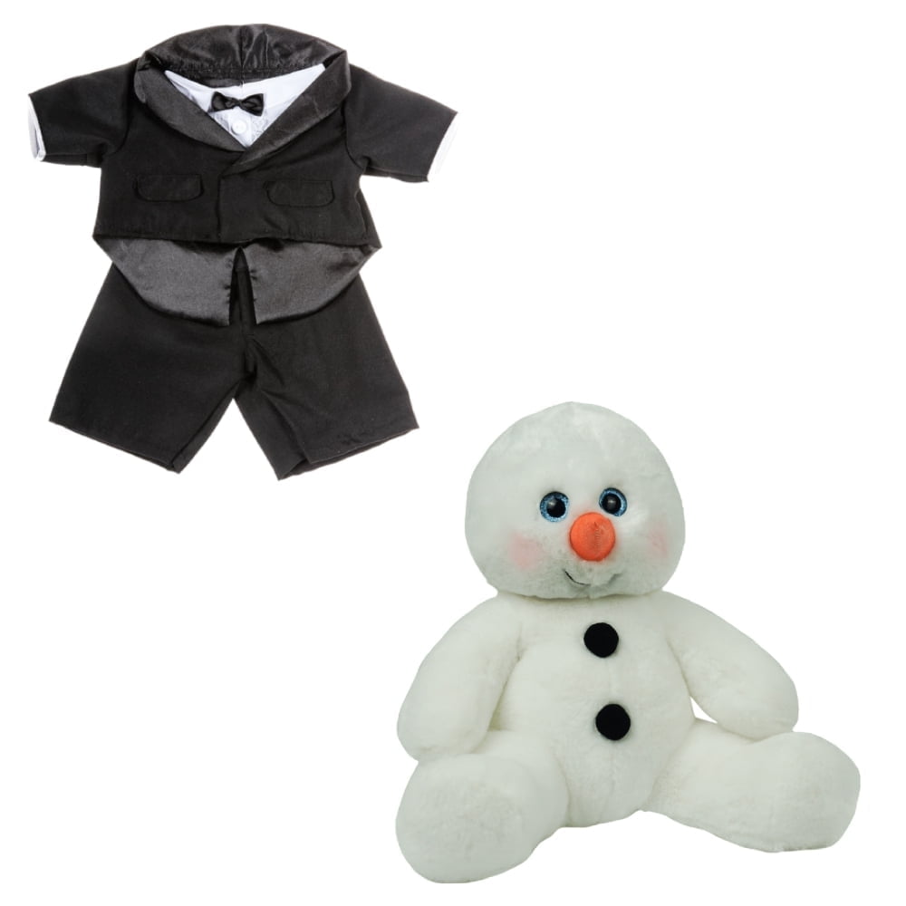 Plush Gear 16" Flurry the Snowman Plush Toy – Holiday Stuffed Snowman ...
