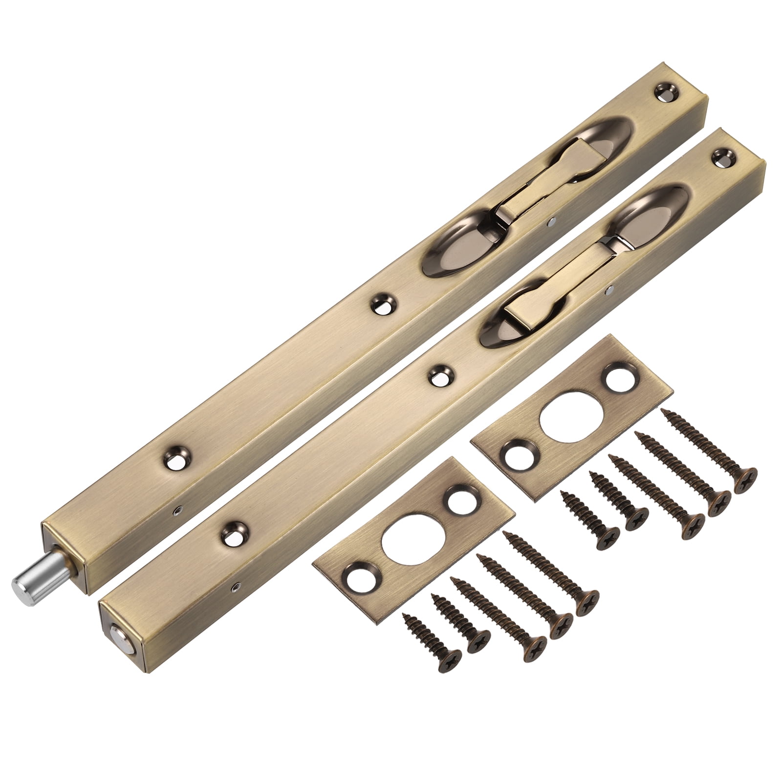 Flush Bolt, 10" Stainless Steel Security Door Guard Latch 2Pack, Bronze ...