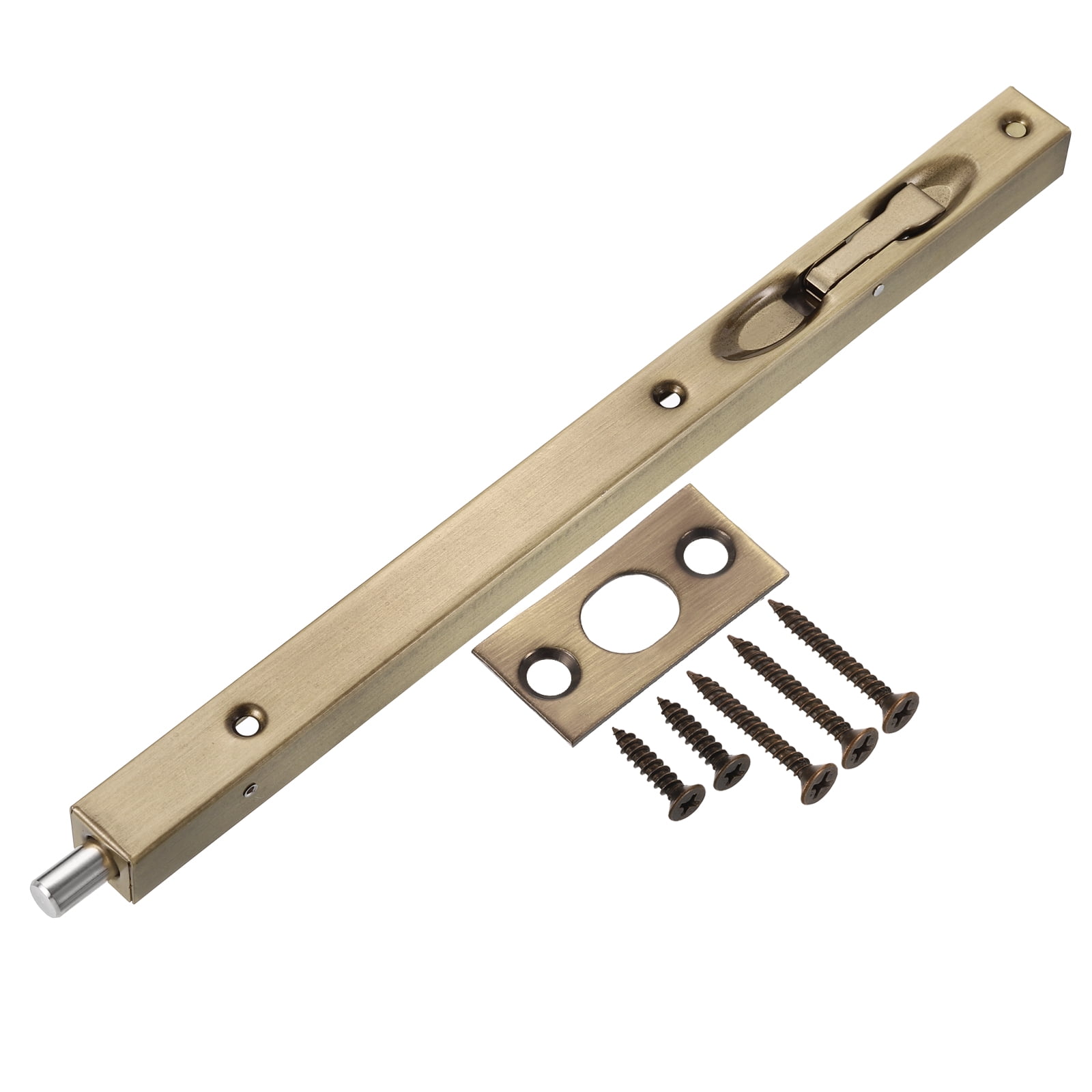 Flush Bolt, 12" Stainless Steel Security Door Guard Latch, Bronze ...