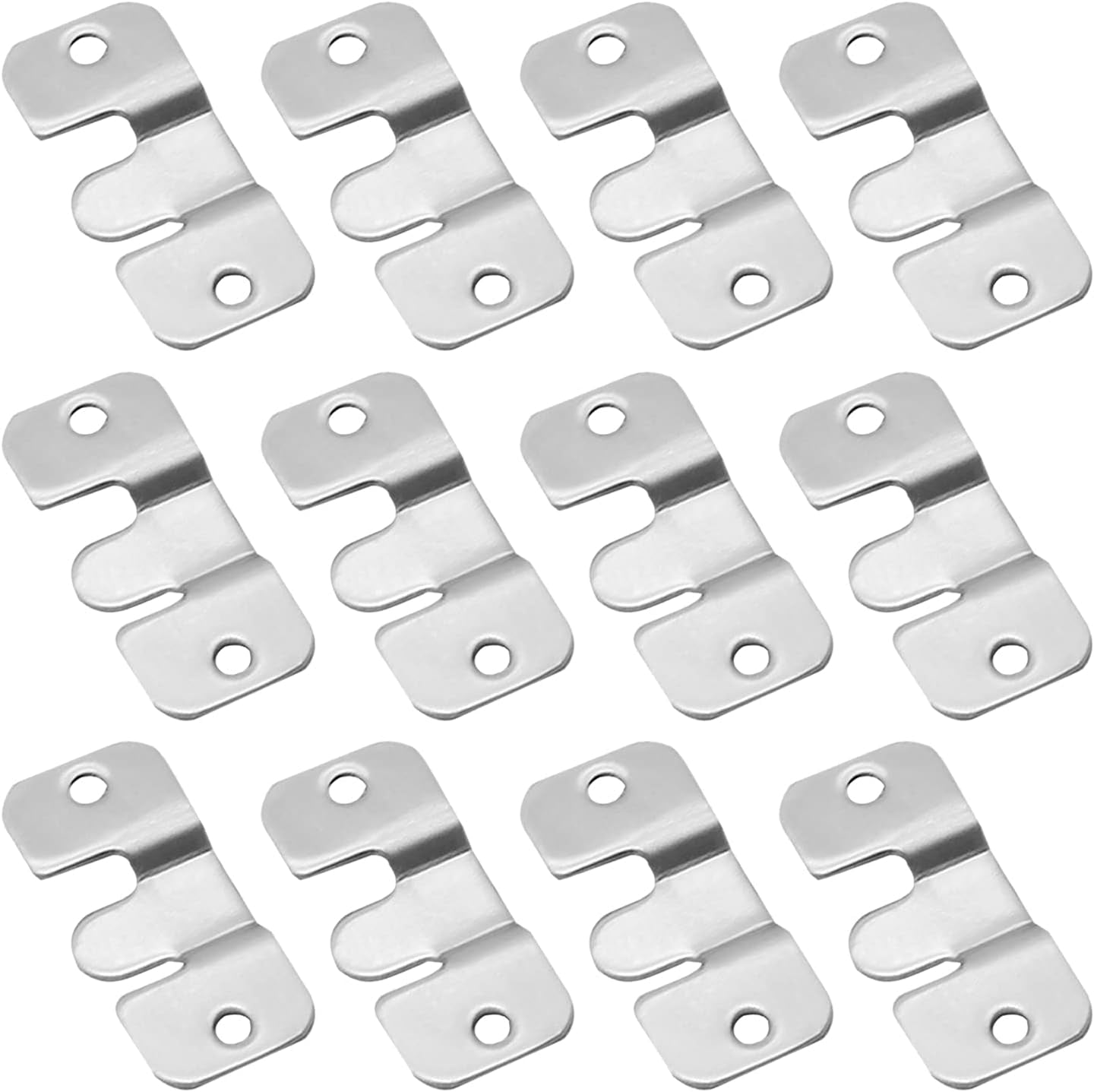 Flush Concealed Mount Bracket, 12pcs Stainless Steel headboard Brackets ...