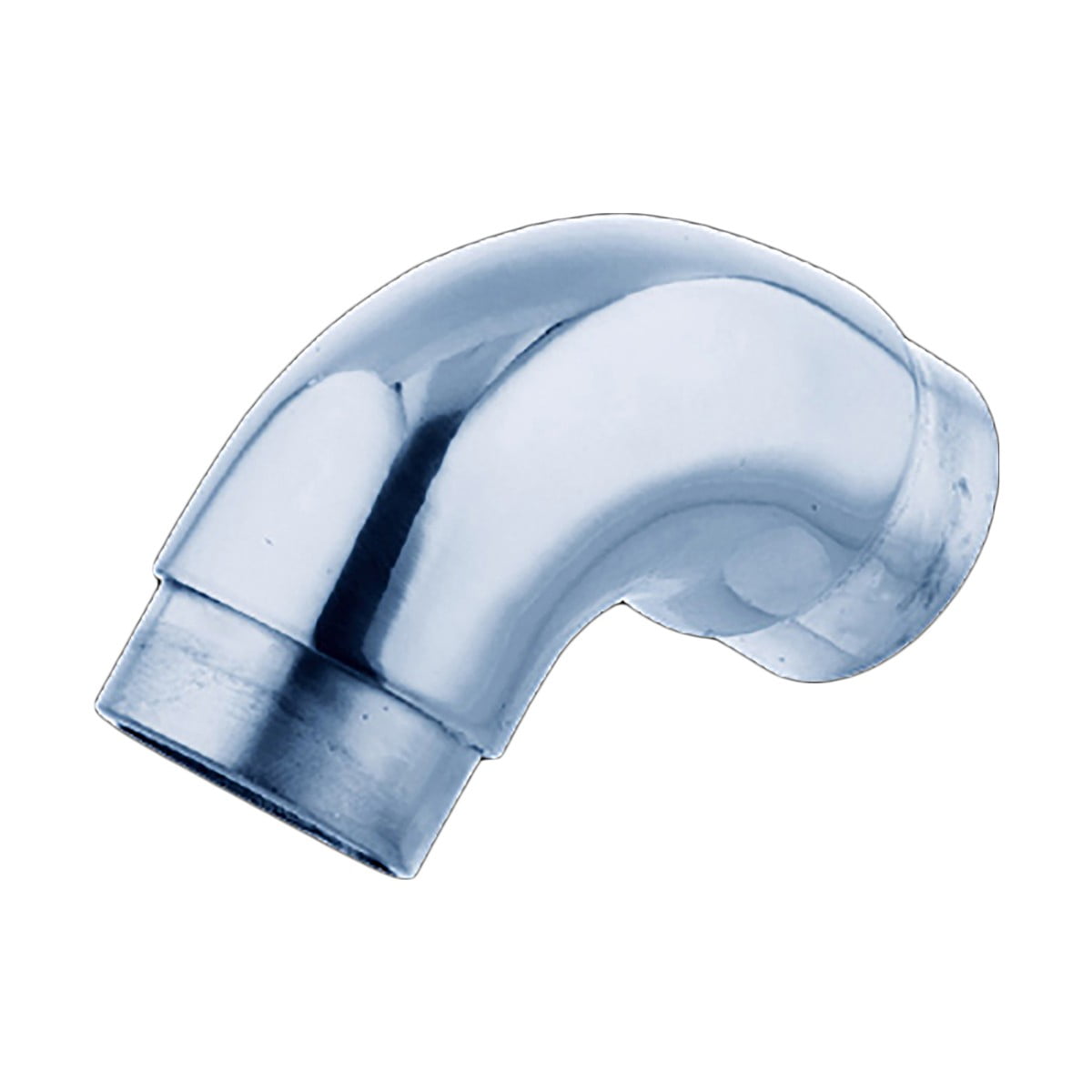 Flush Curved Elbow 1.5" OD Bar Foot Rail Fitting Chrome | Renovator's ...