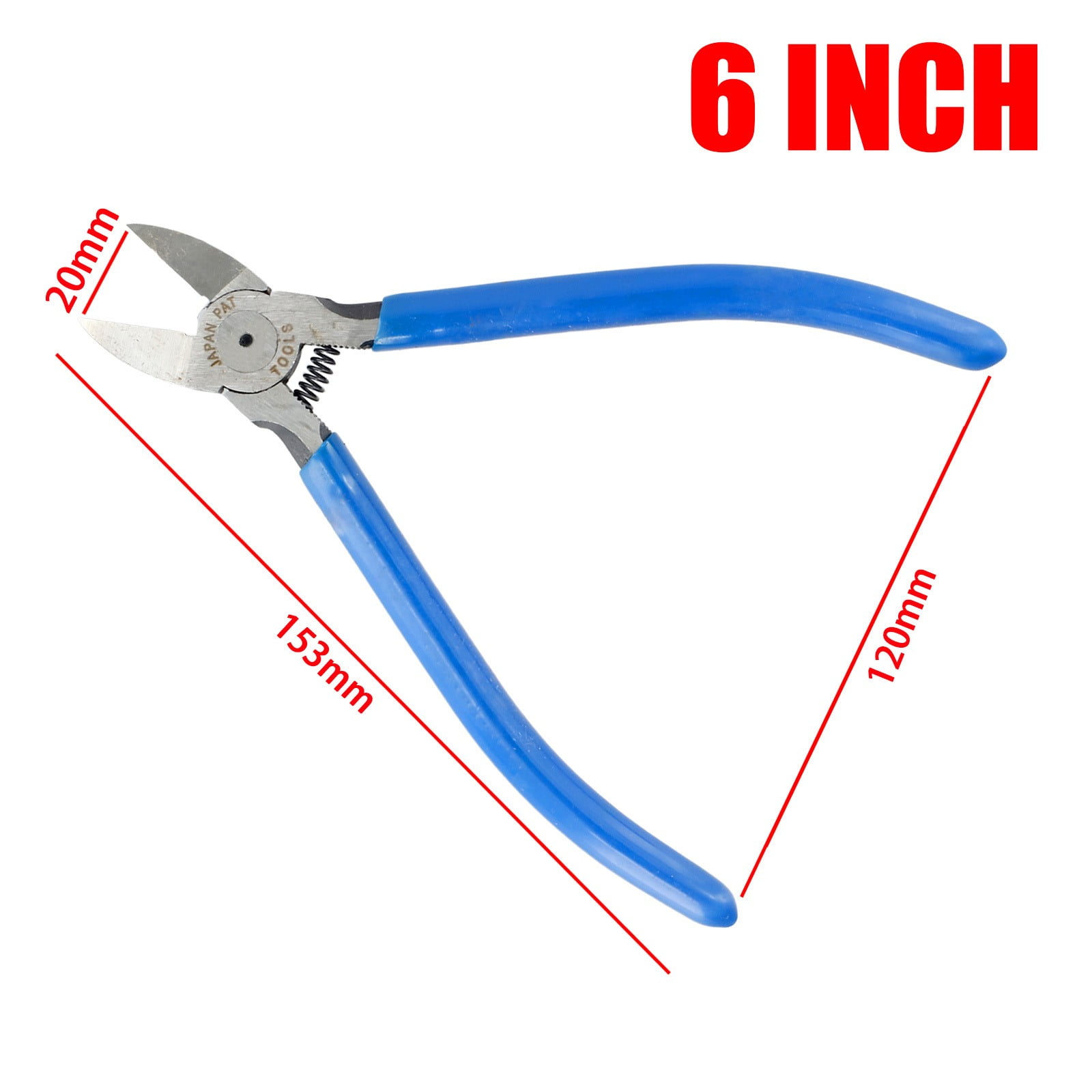 Flush Cut Diagonal Cutting Plier for Wire Cable Nippers Tools - Walmart.com
