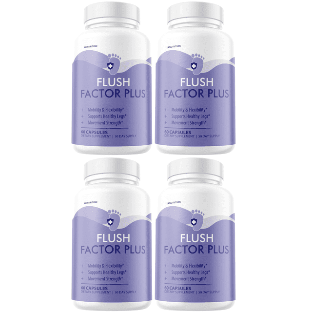 Flush Factor Plus for Digestive Health & Weight Management - 4 Bottles ...