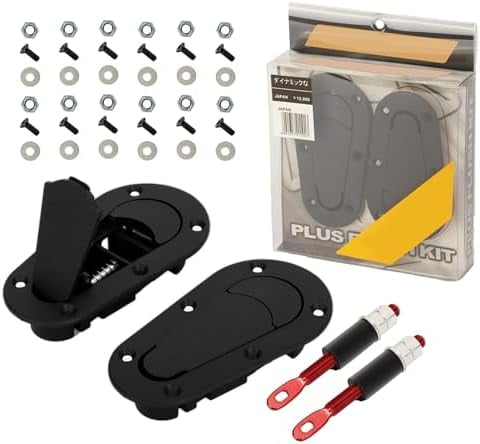 Flush Hood Latch and Pin Kit, Above Panel Flush Locking Pins for Car ...