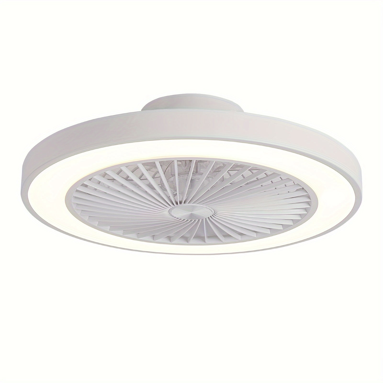 Flush Mount Ceiling Fan with Lights And Remote 20" Low Profile Flush ...