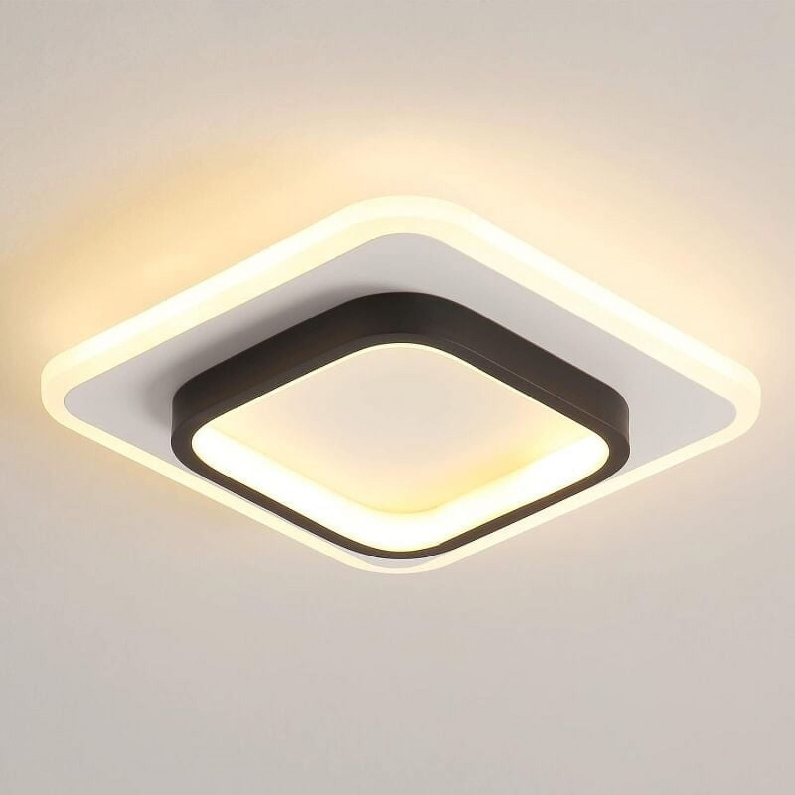 Flush Mount Ceiling Light, Non-Dimmable Modern LED Ceiling Light With Square Ceiling Lighting ...