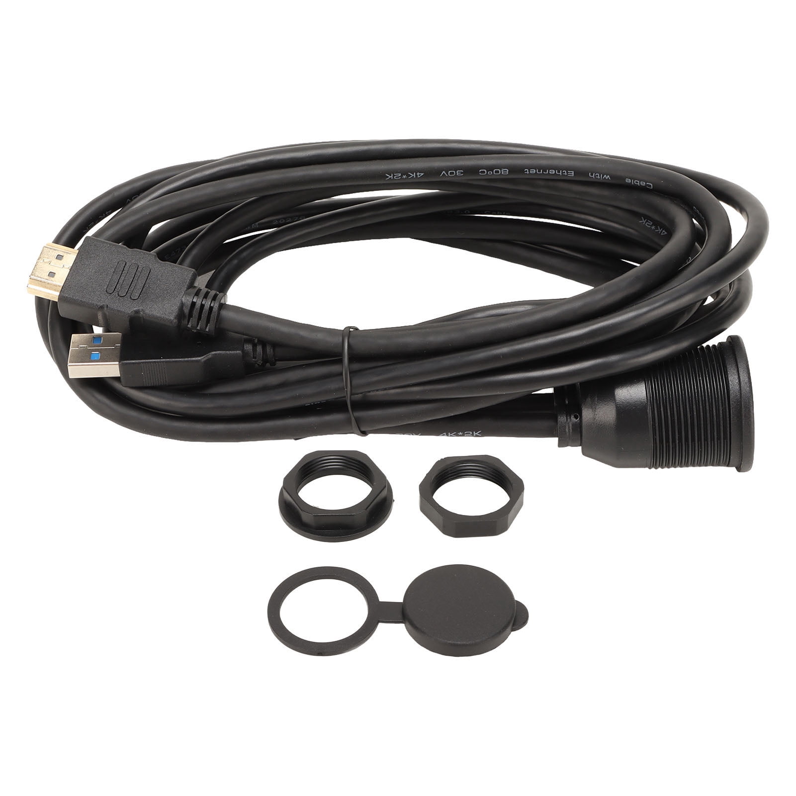 Flush Mount Extension Cable Dual Ports USB3.0 High Definition ...