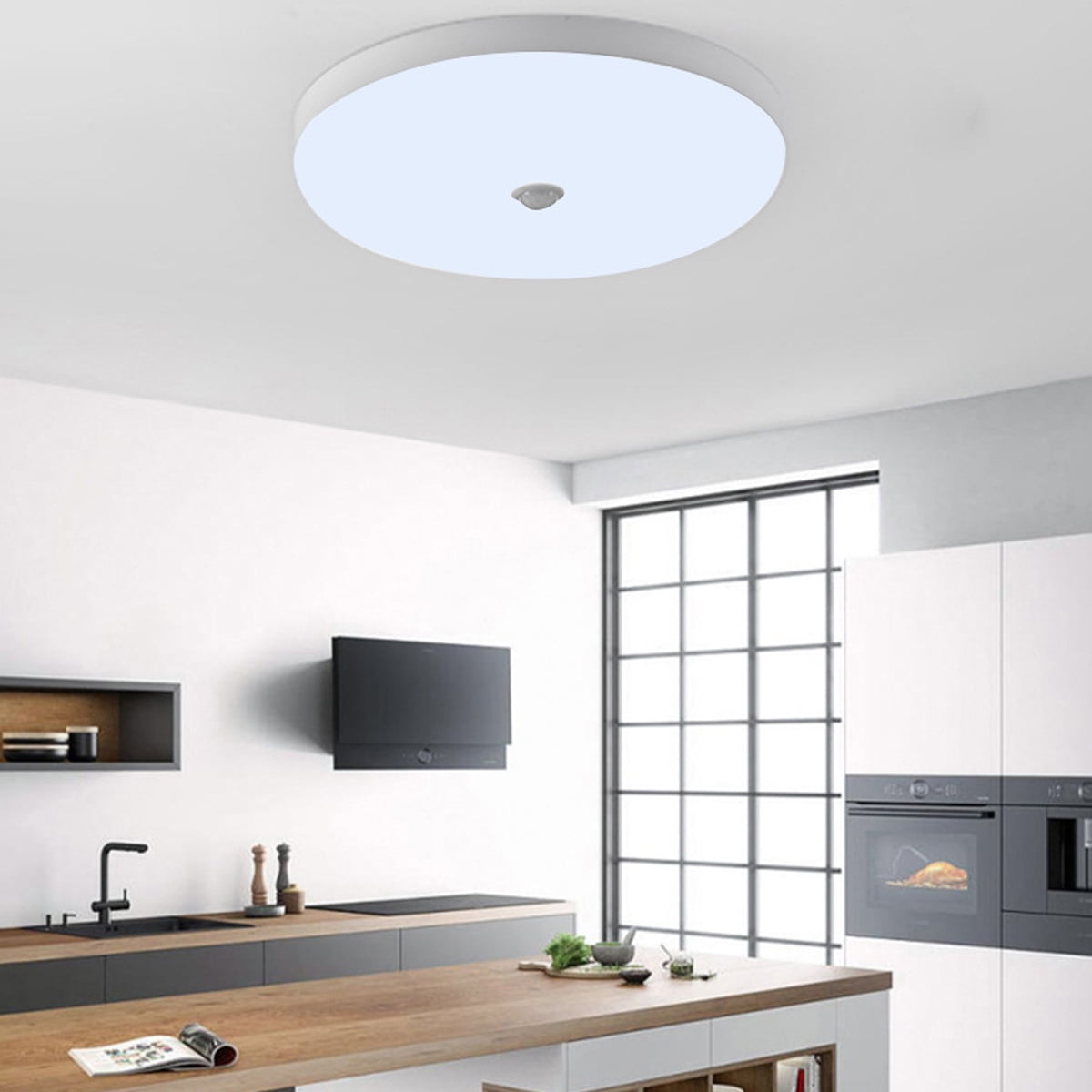 Flush Mount Fixture, Bright Led 360°Omnidirectional Detection ...