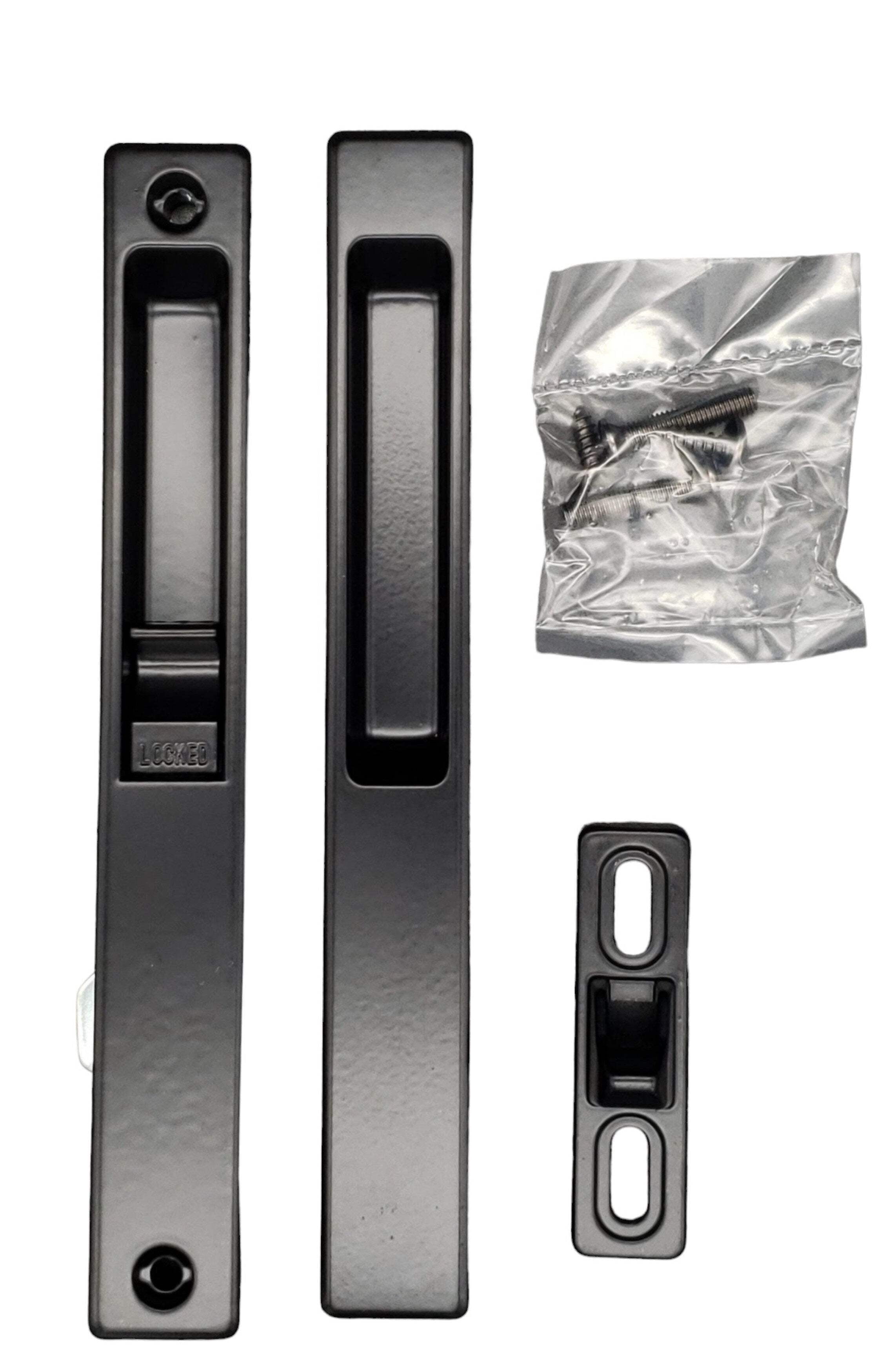 Flush Mount Handle Set with Nite Lock for Sliding Glass Doors | Lock ...
