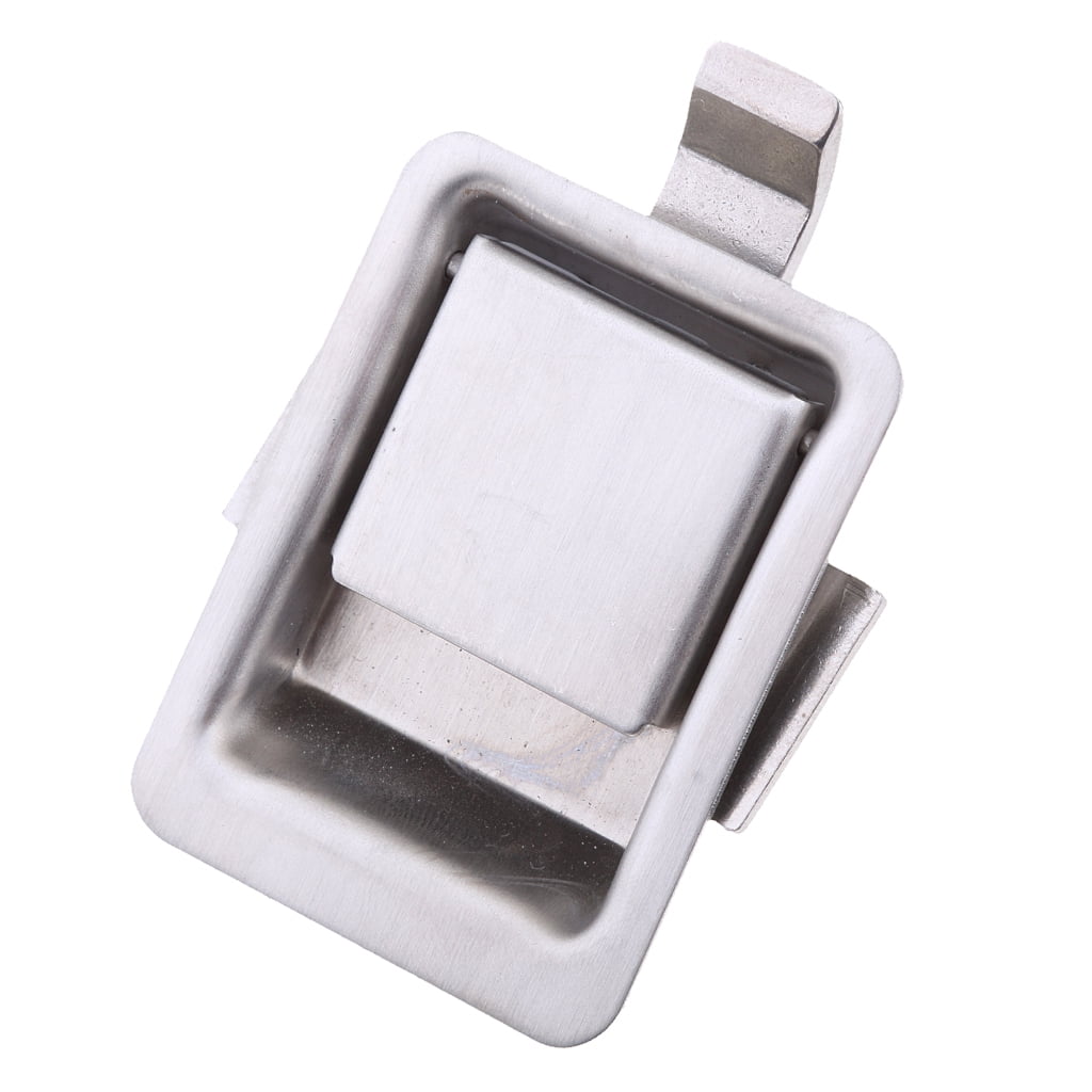 Flush Mount Handle - Stainless Steel Interior Door Paddle Latch Release ...