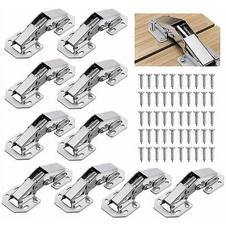 Flush Mount Hinges, Soft Close Hinge 165 Degree for Cabinet Doors ...