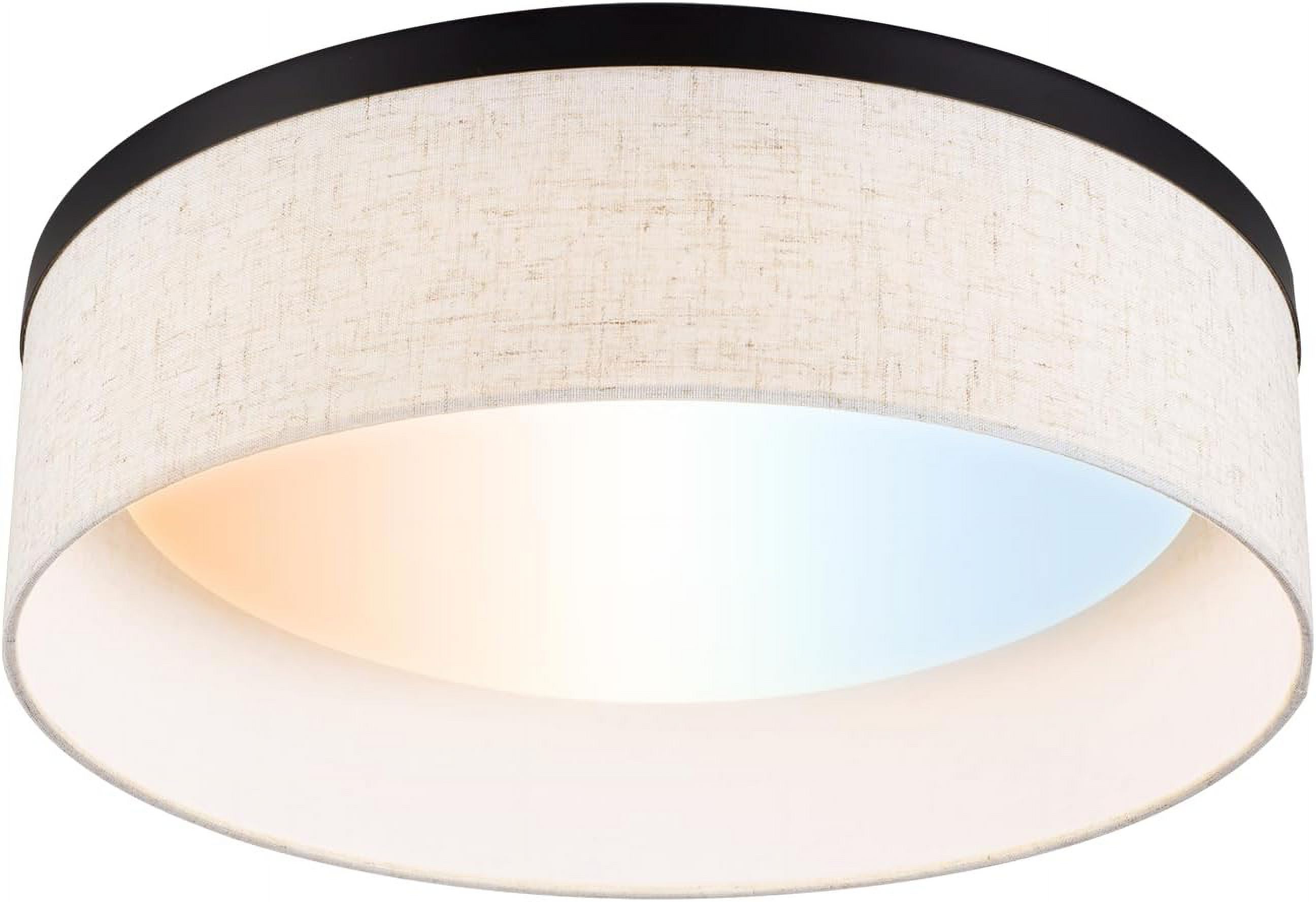 Flush Mount LED Ceiling Light 15 inch, 24W Bedroom Lights for Ceiling ...