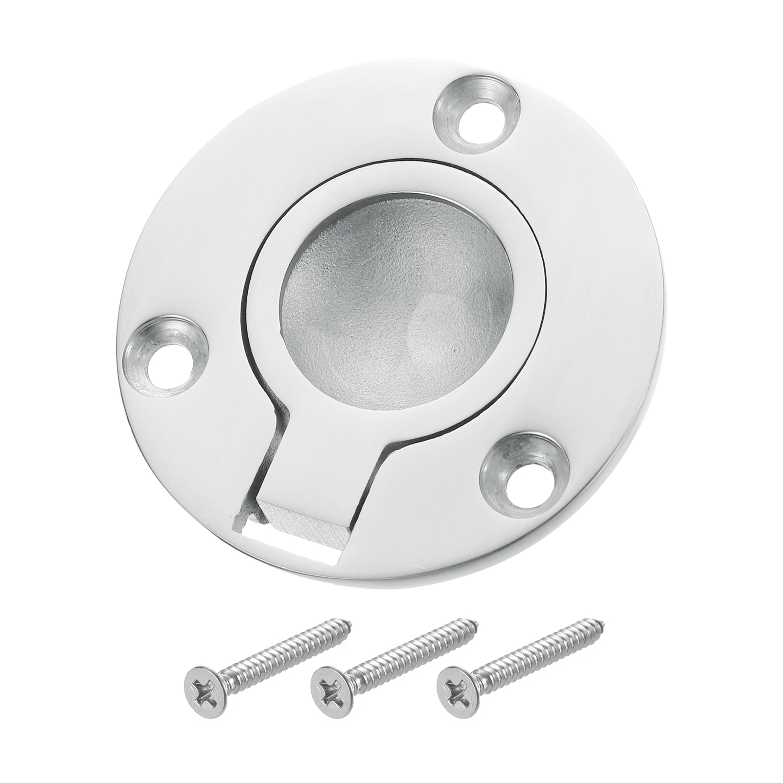 Flush Ring Pull Handle, 1Pack 50 mm 316 Stainless Steel Round Recessed ...