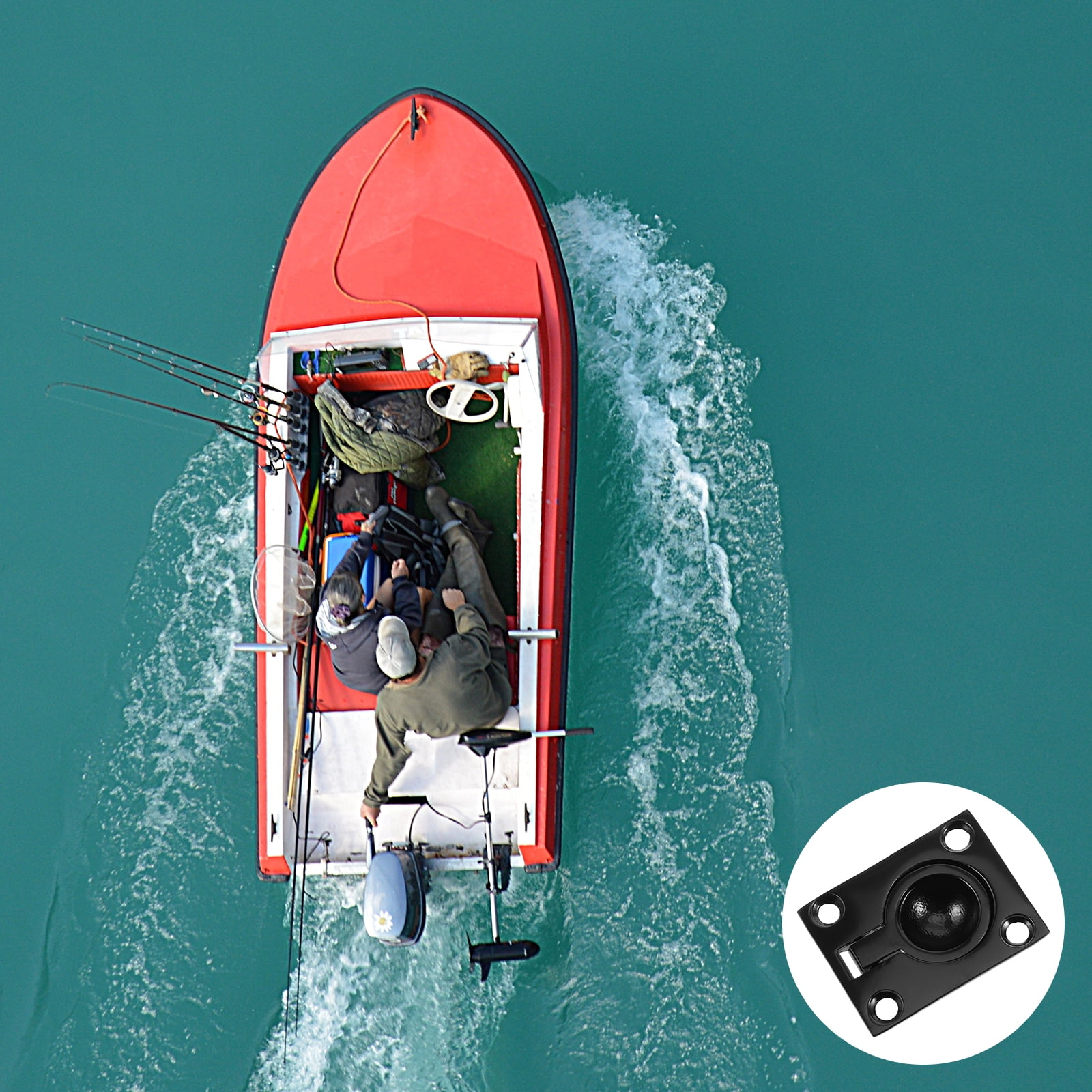 HEANUJJ Boat Hatch Handle Deck Pull Handle Black Coating 1 Set For Boat ...