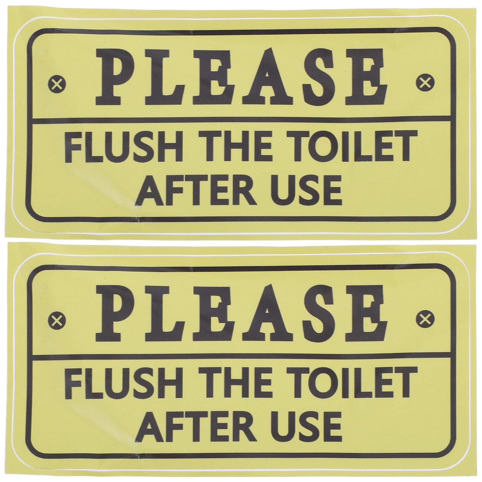 Amosfun Toilets Sign Multi Color 2Pcs 5.9X3.0In - Walmart.com