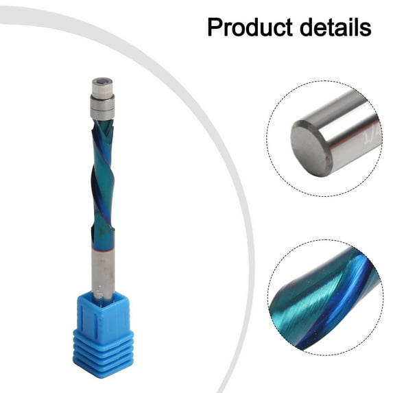 Flush Trim Bits Blue Coated Router Bit 1/4in Shank CNC Woodworking ...