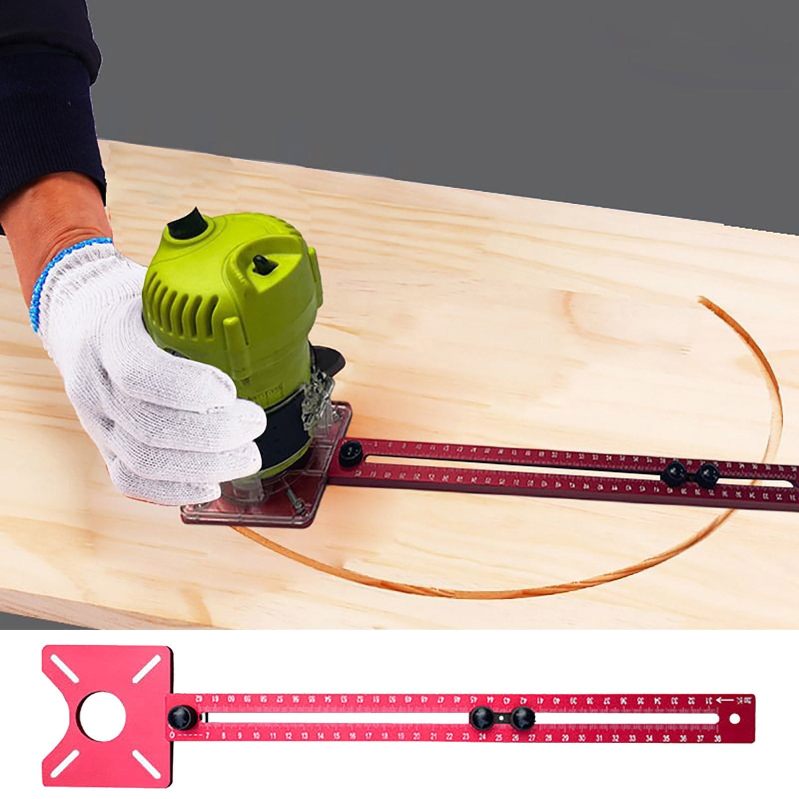 Flush Trim Router With Guide Bearing - Watermelon Red - Router Bracke ...
