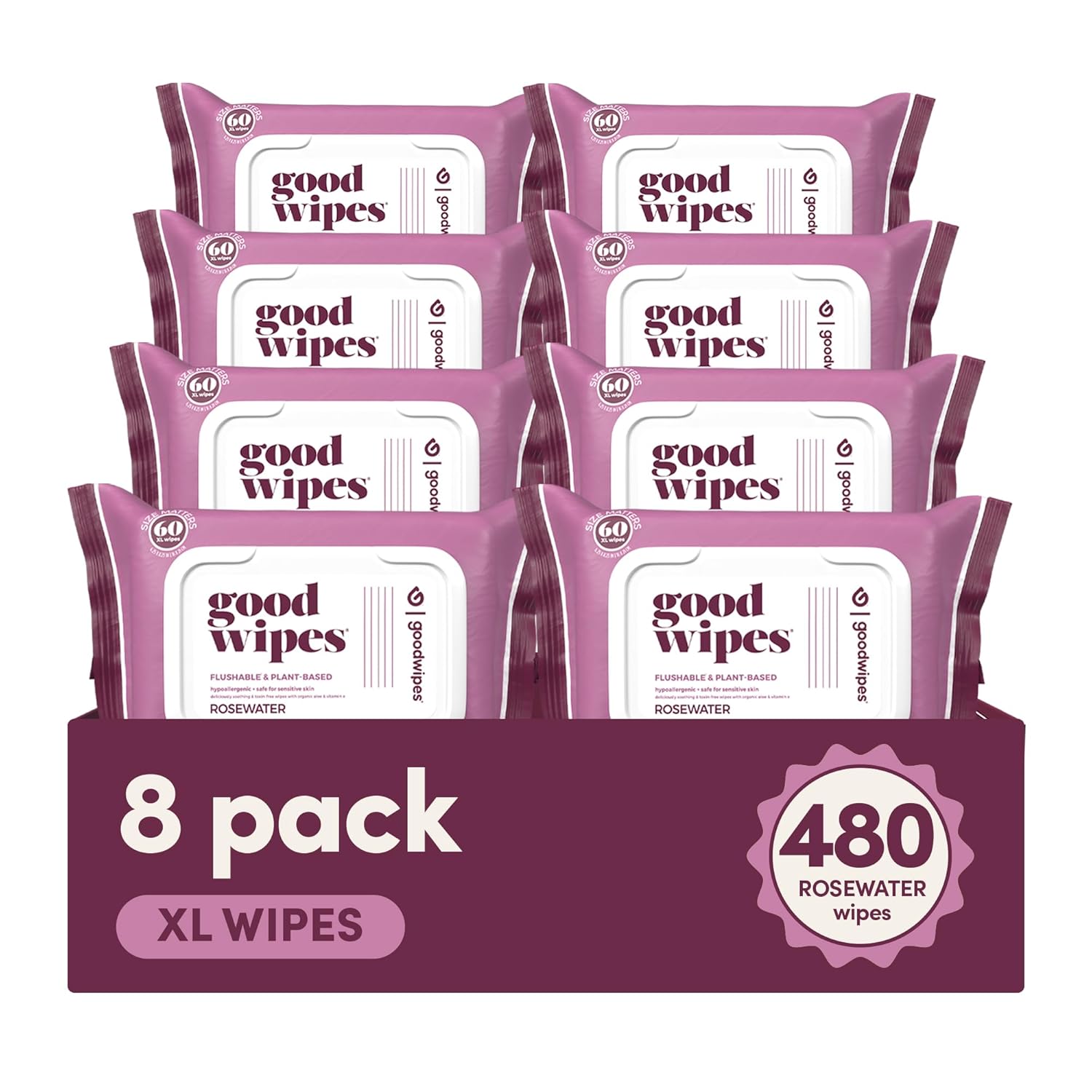 Flushable Butt Wipes Made with Vitamin E & Aloe - Soft & Gentle Wet ...