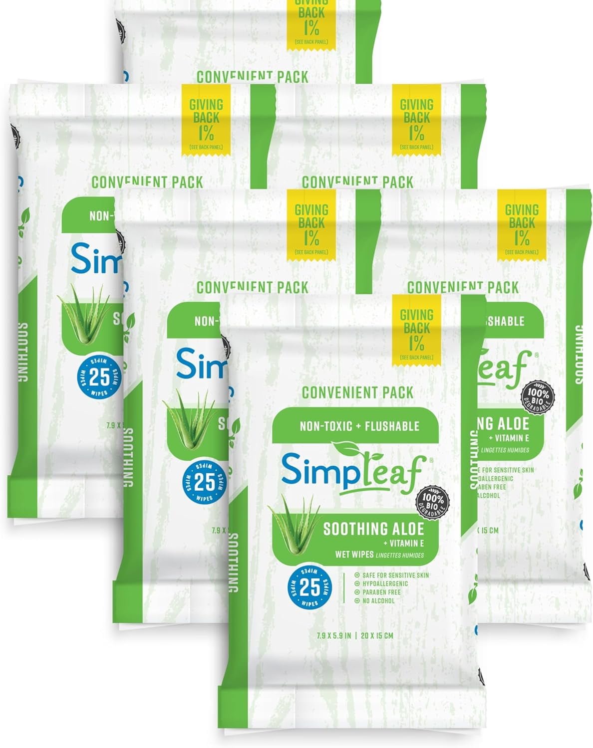 Flushable Wet Wipes Aloe Vera| Eco-Friendly, Paraben & Alcohol Free ...