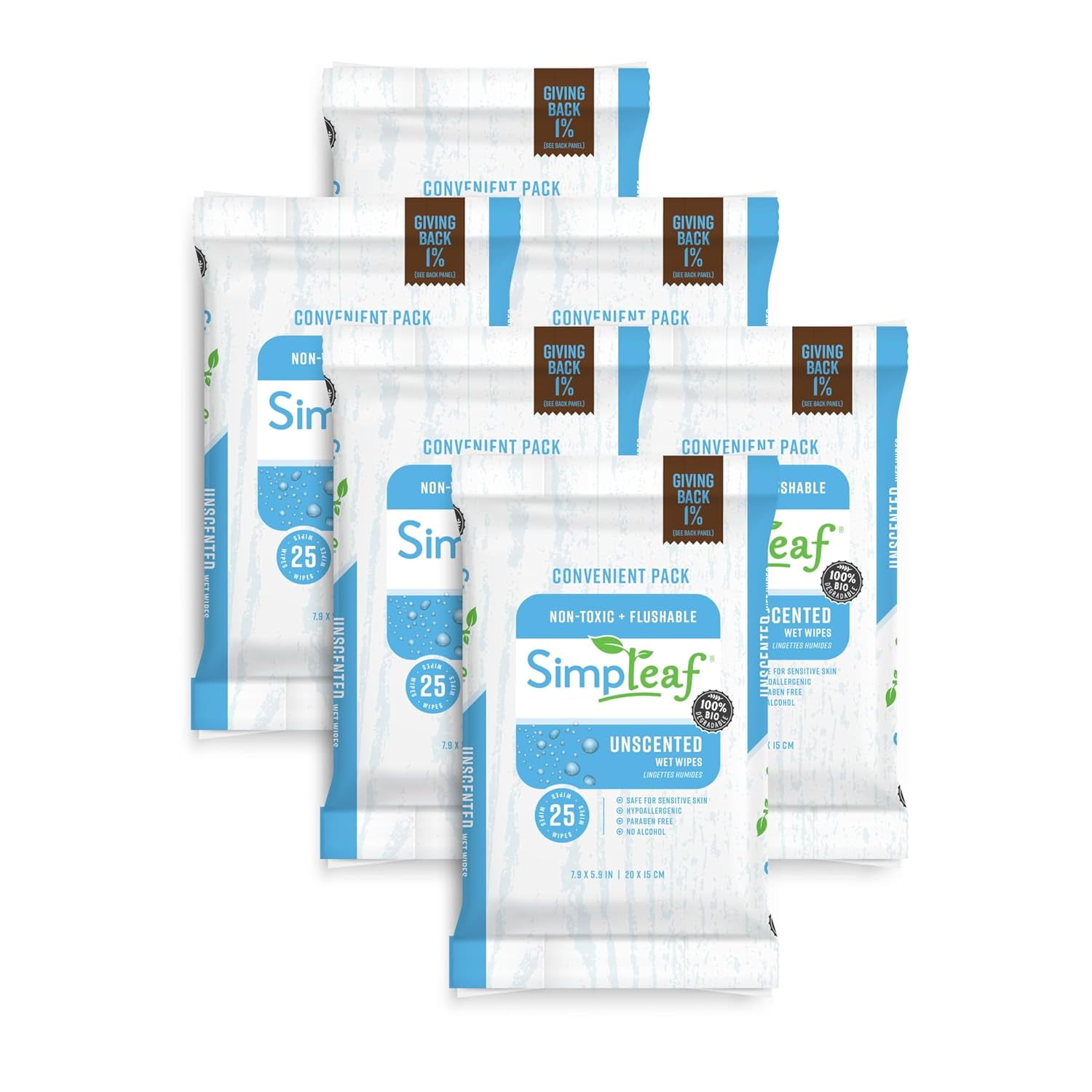 Flushable Wet Wipes Unscented | Eco-Friendly, Paraben & Alcohol Free ...