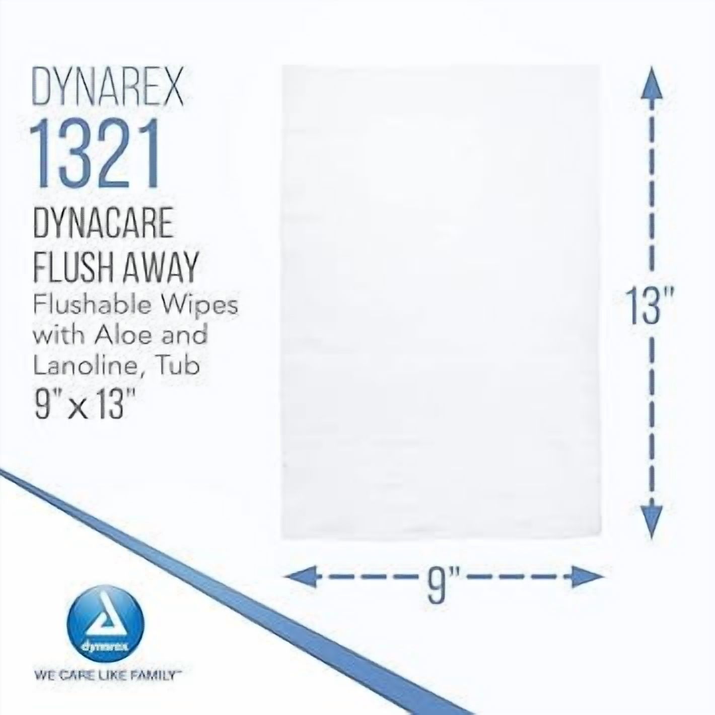 Flushable Wet Wipes for Adults by DynaCare, Extra Large 9” x 13 ...