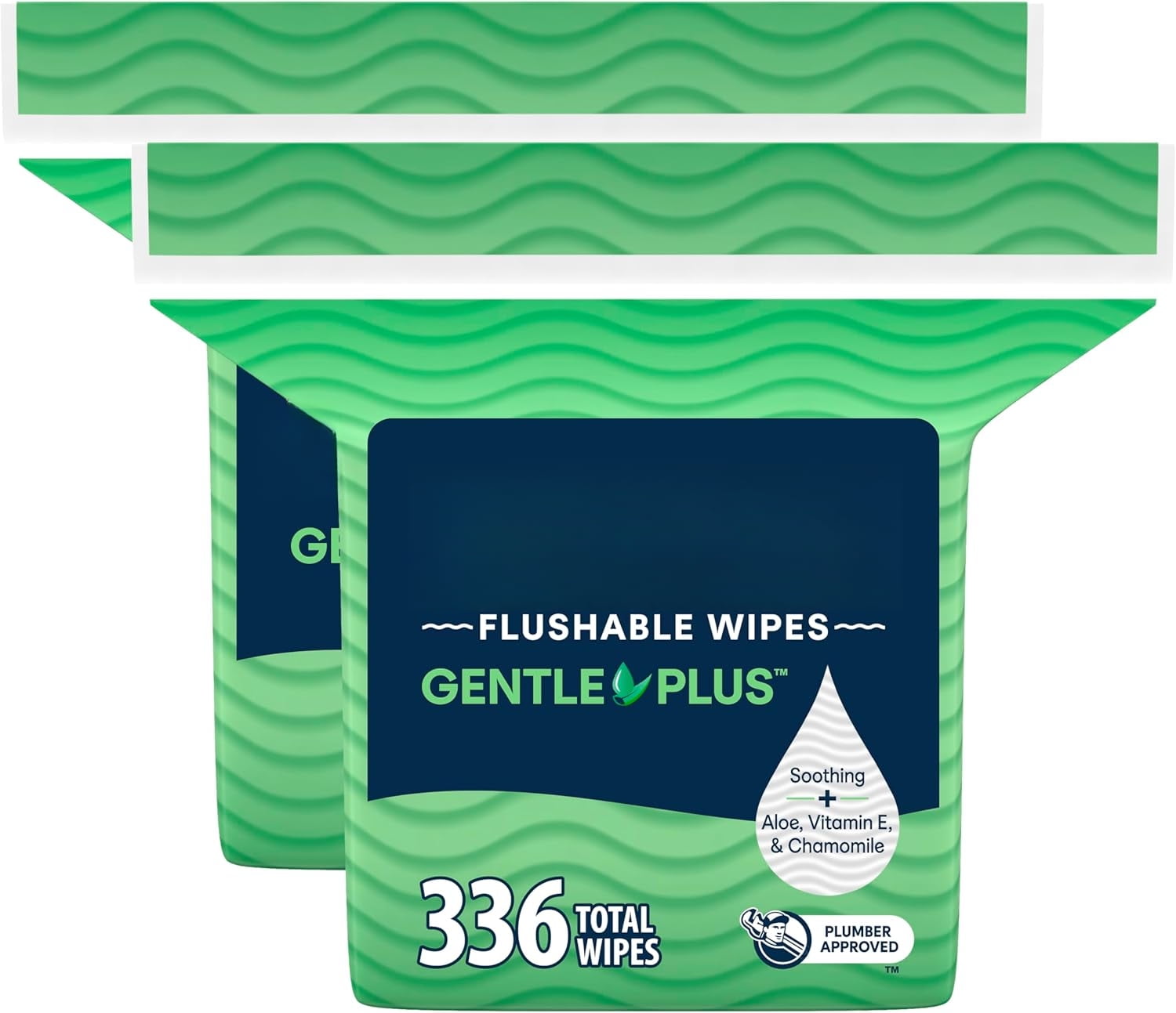 Flushable wipes with aloe vera and vitamin E, refills, packaging may ...
