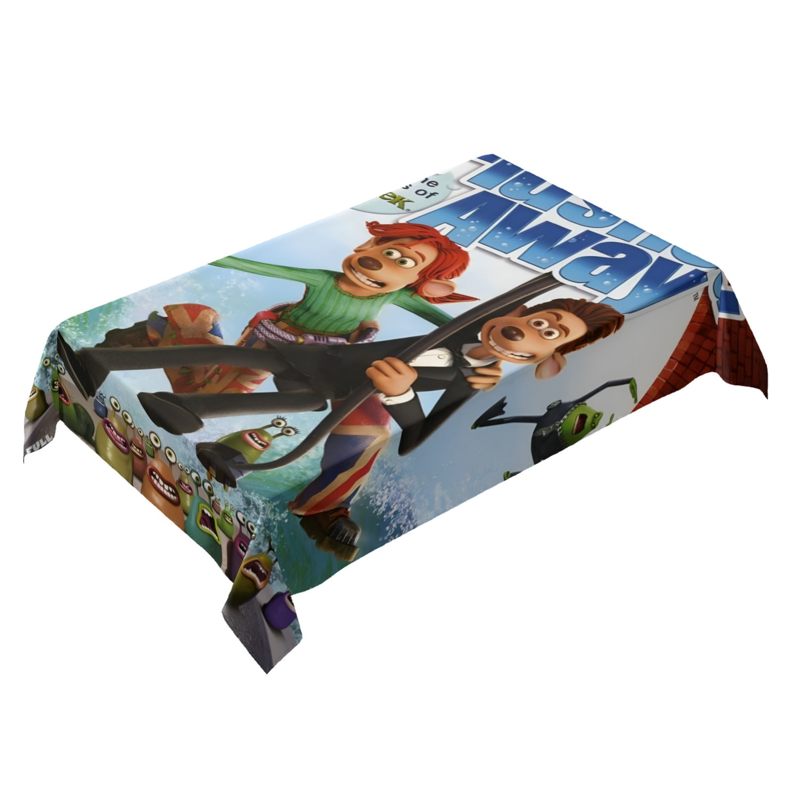 Flushed Away square tablecloth has an iconic print, fits most tables ...