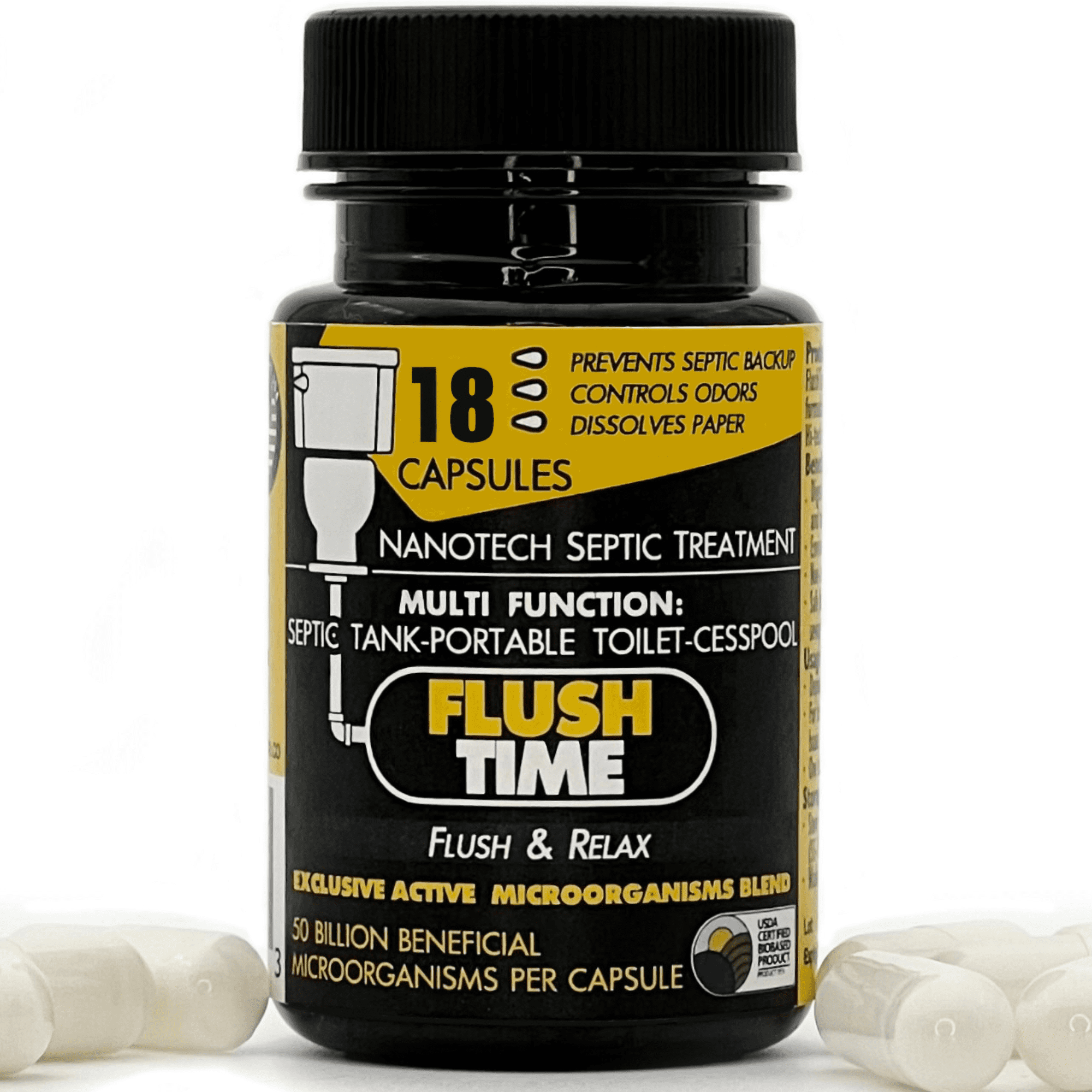 Flushtime: Flushable Natural Septic Tank Treatment to Avoid Septic ...